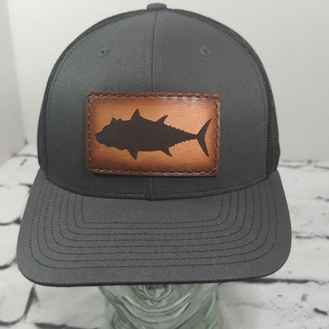 Gray Snapback Fish Patch Hat Adjustable Ball... - Depop