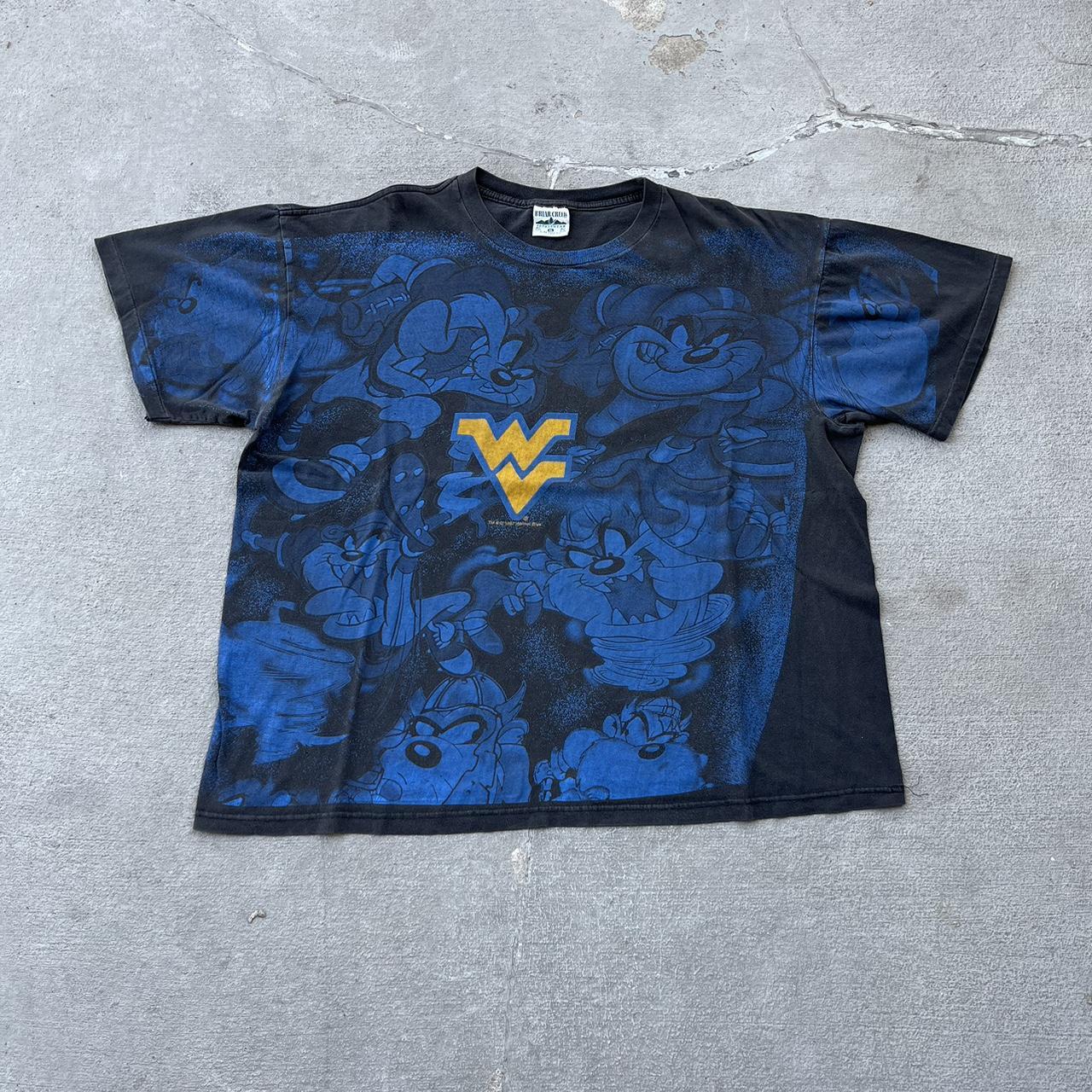 Vintage Virginia Tech Looney Tunes AOP Shirt •Great... - Depop