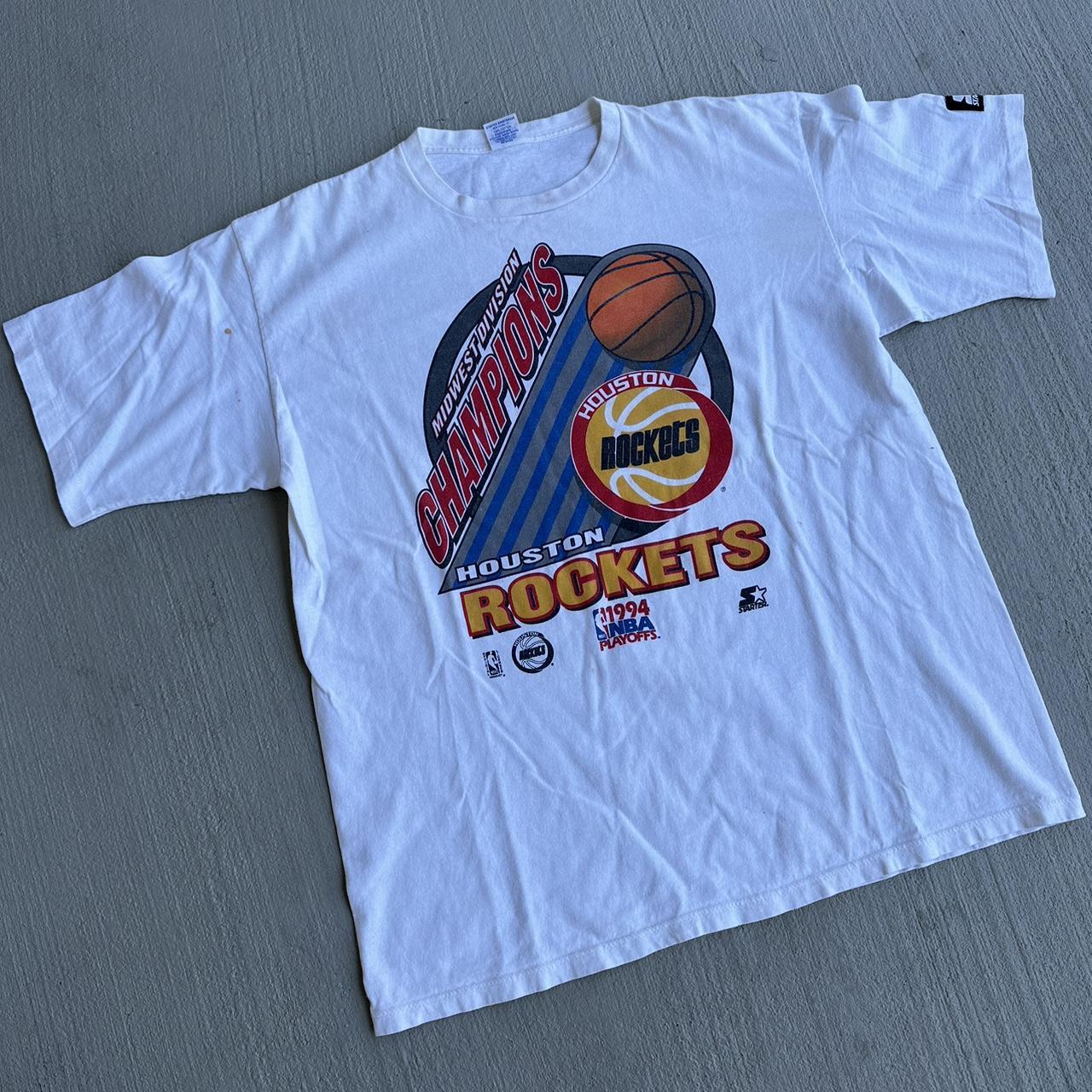 VINTAGE 90s Houston Rockets NBA Shirt •Great... - Depop