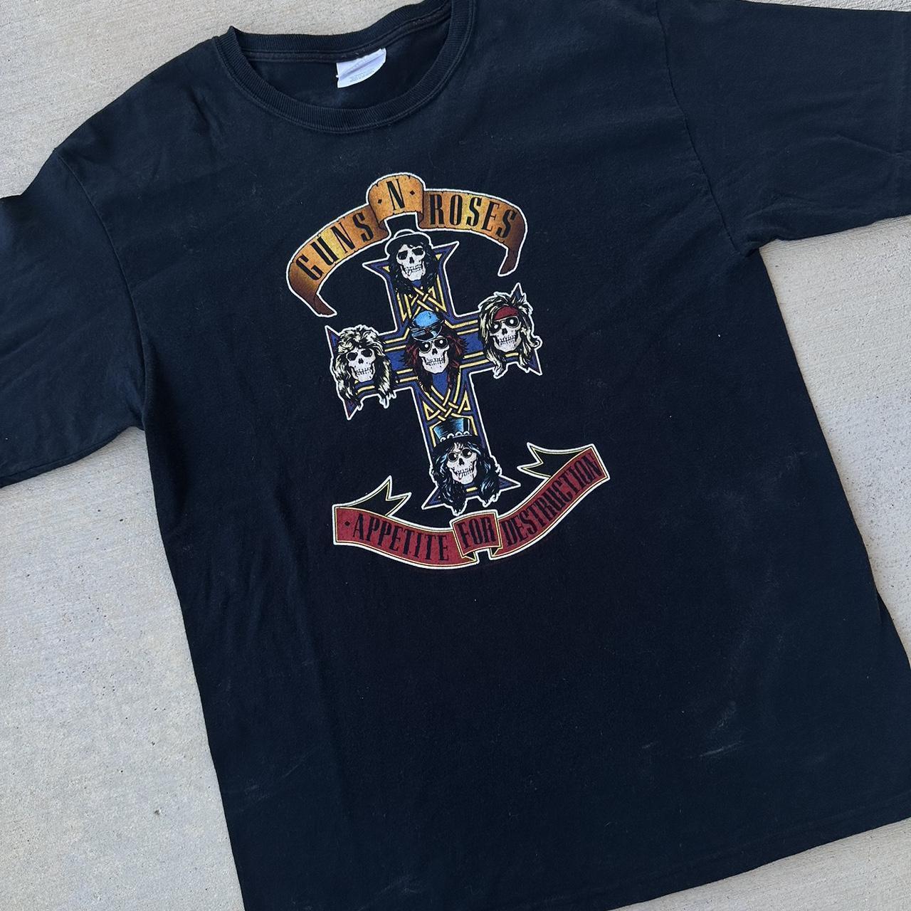 Vintage Y2K Guns N Roses Rock Band Shirt •Great... | Depop