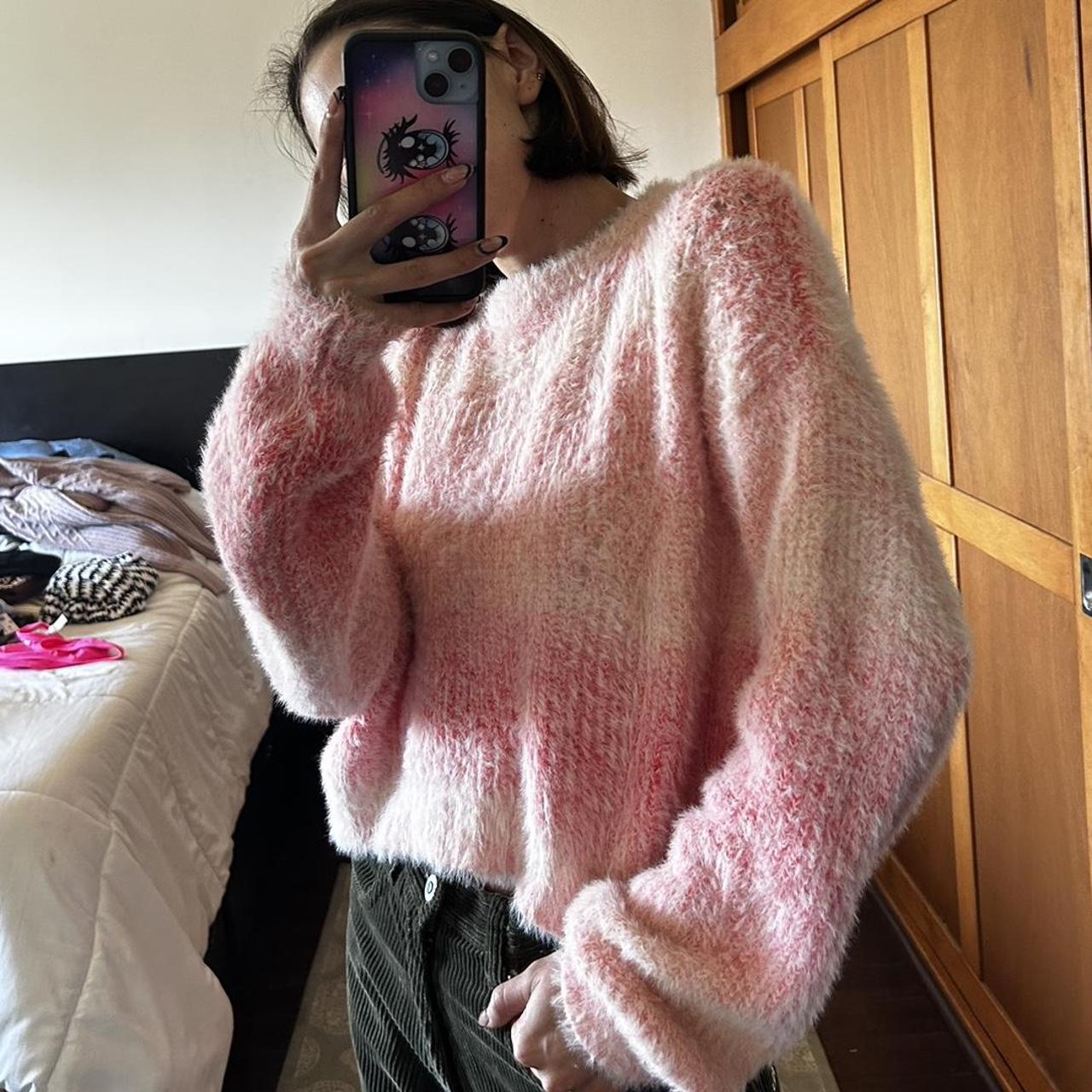 🍒Fluffy soft sweater 🍒Model is a size S 🍒Open to... - Depop