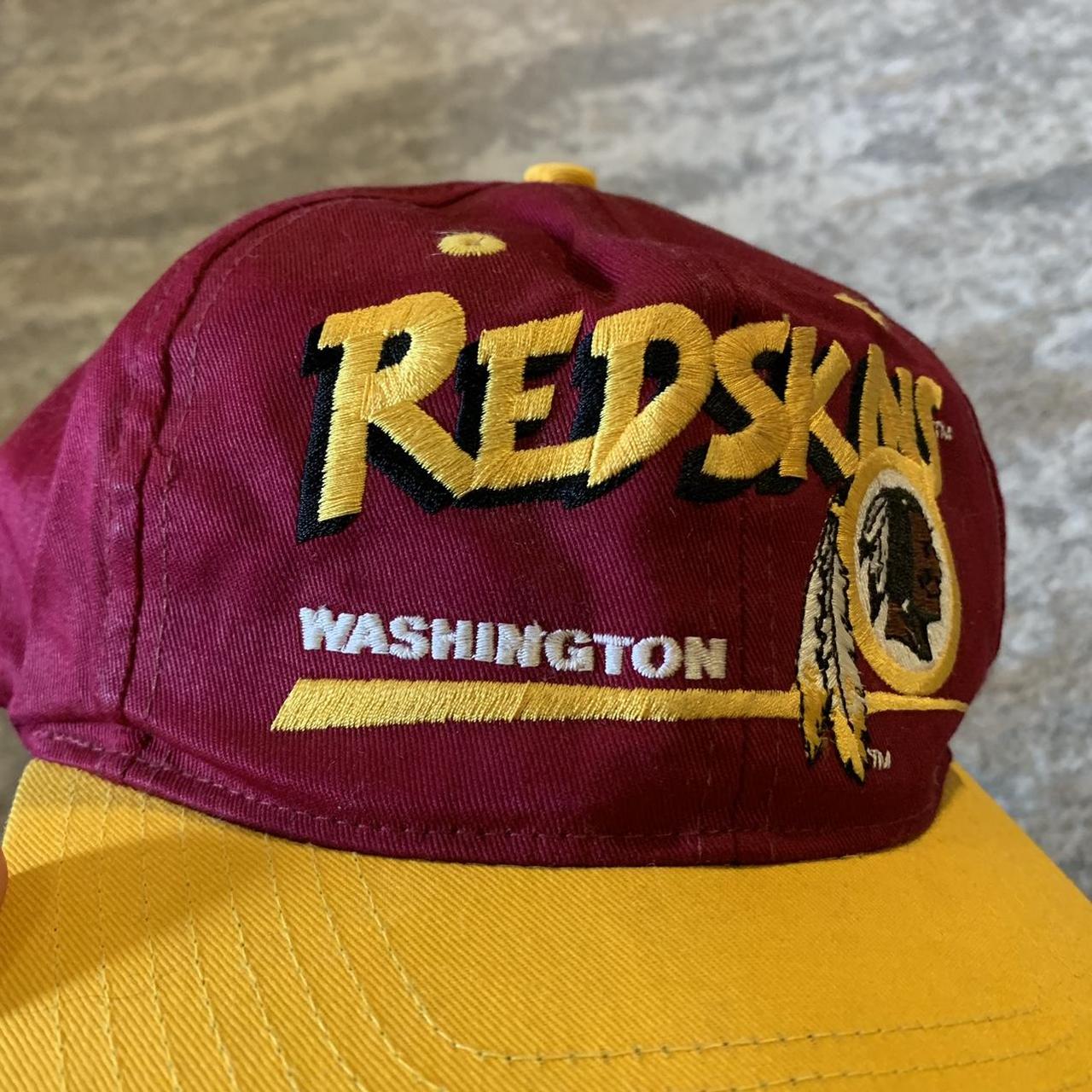 Vintage Washington Redskins Team NFL Red Yellow... - Depop