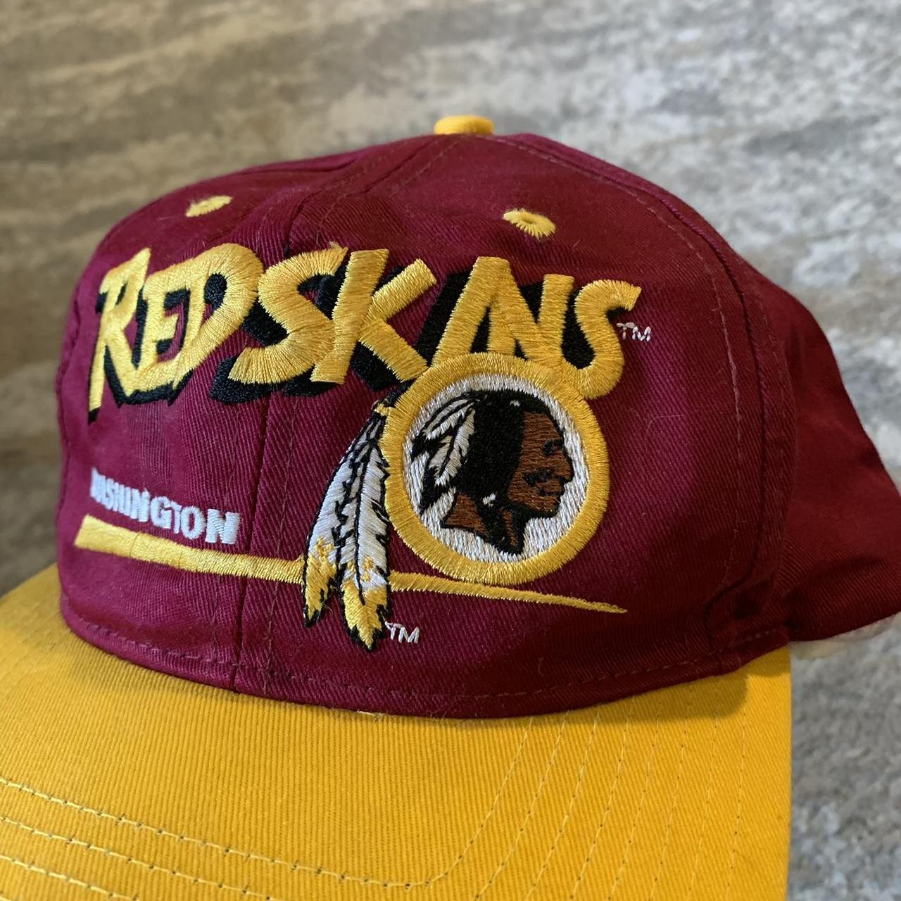 Vintage Washington Redskins Team NFL Red Yellow... - Depop