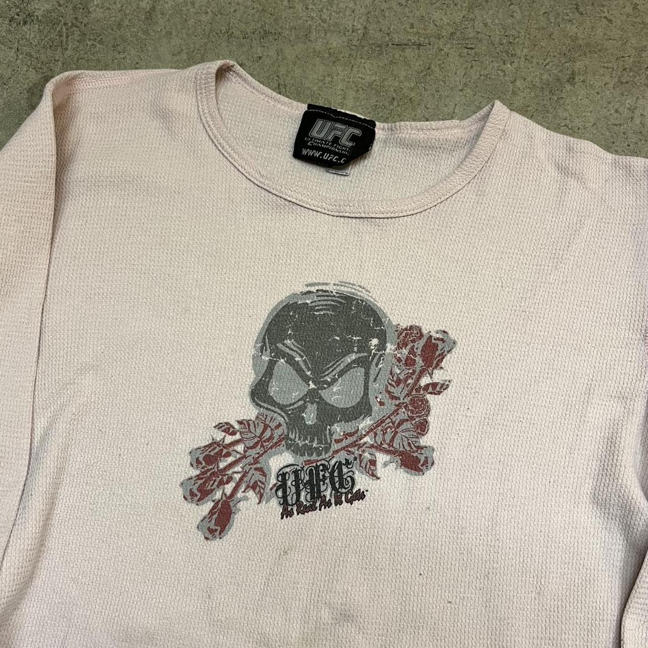 Affliction style y2k grunge ufc women’s thermal... | Depop