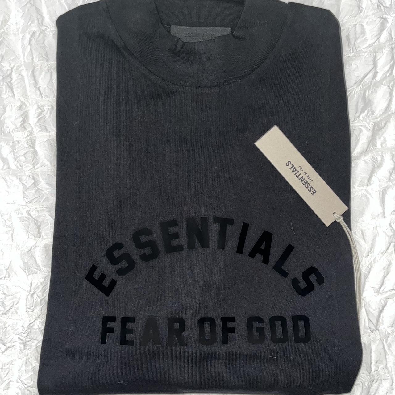 Men’s Large Black Essentials Long Sleeve Tee - Depop