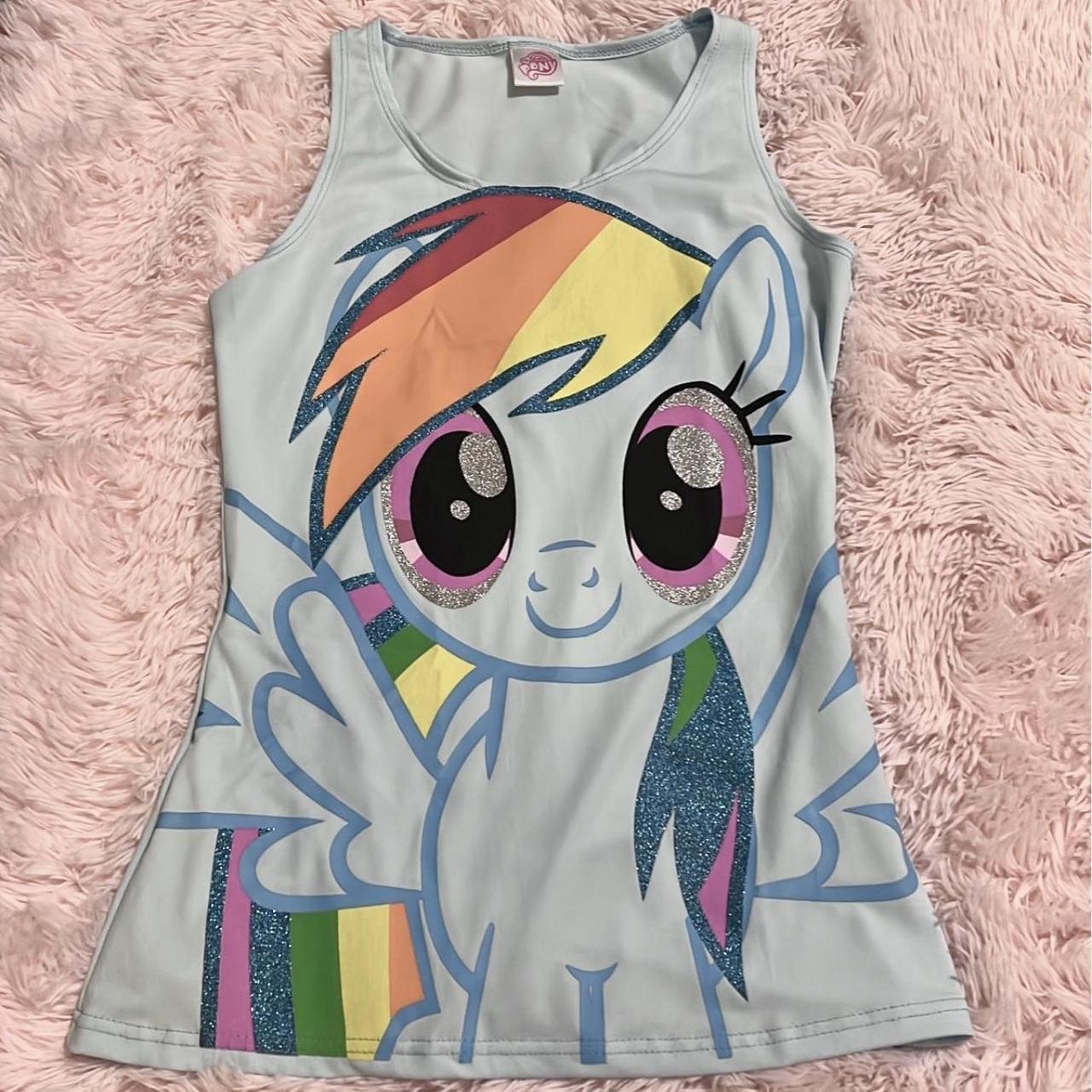 Rainbow Dash My Little Pony tank top. Never... - Depop