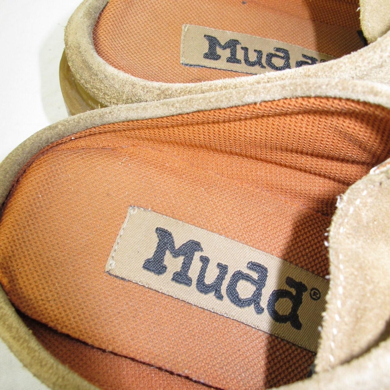 Mudd Women's Y2K 90s Chunky Platform Leather Mules... - Depop