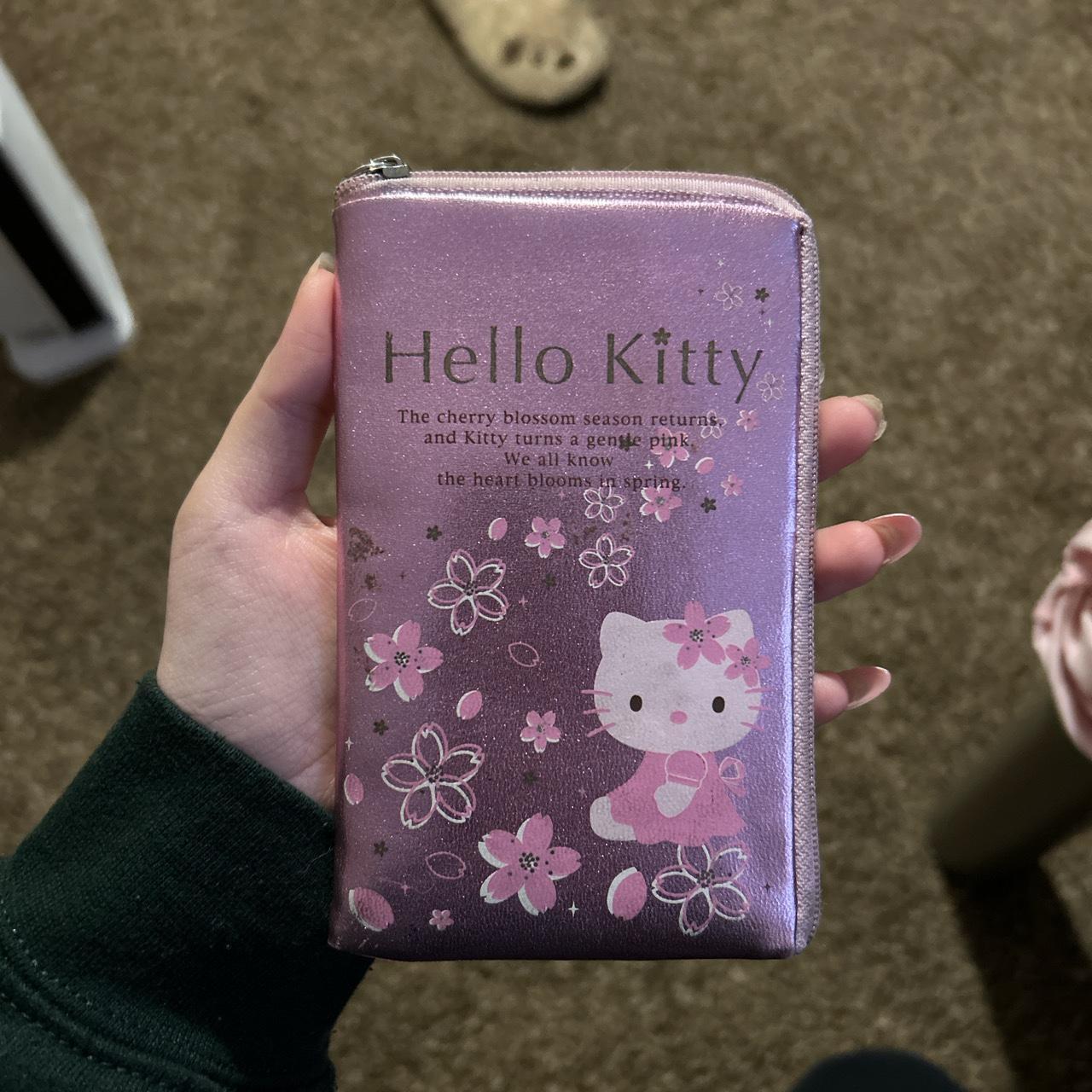 Hello Kitty Pink Wristlet Pouch Zipped... - Depop
