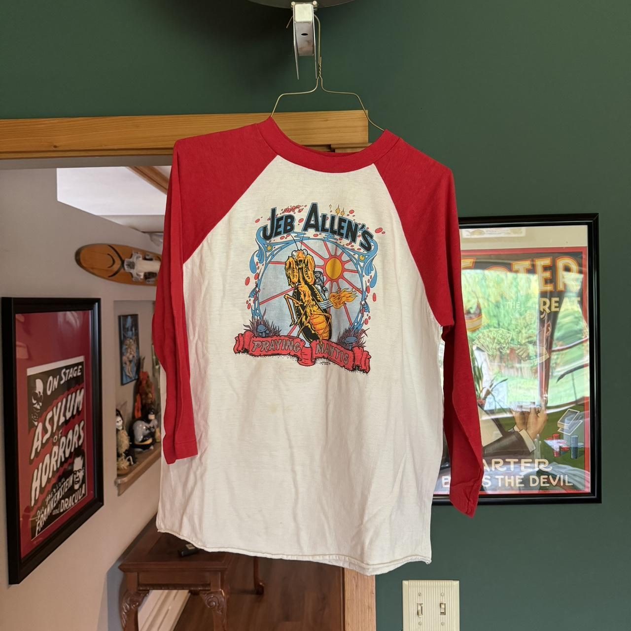 Vintage 80s Jeb Allen Praying Mantis Drag Racing... | Depop