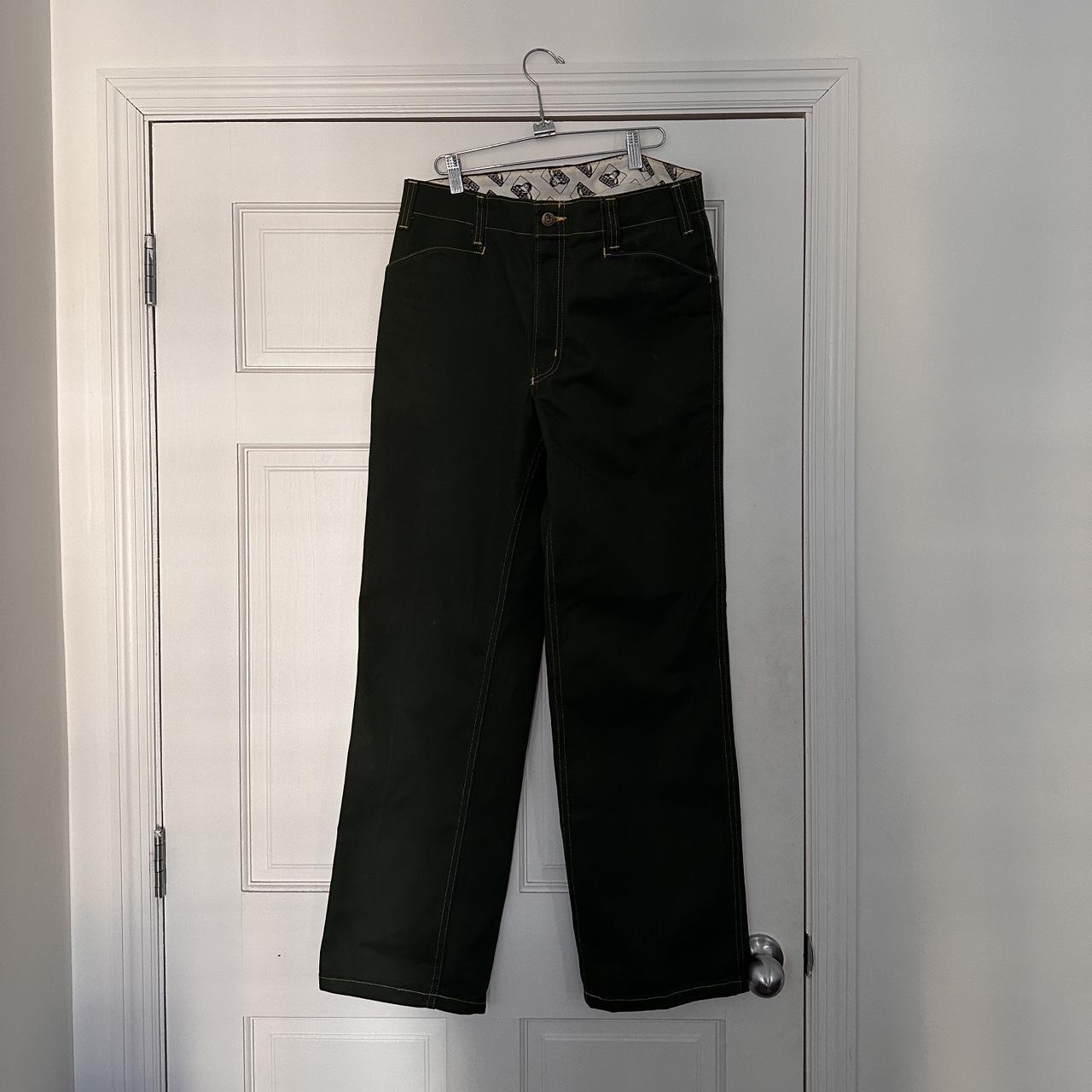 Ben Davis green/yellow workwear pants - Depop