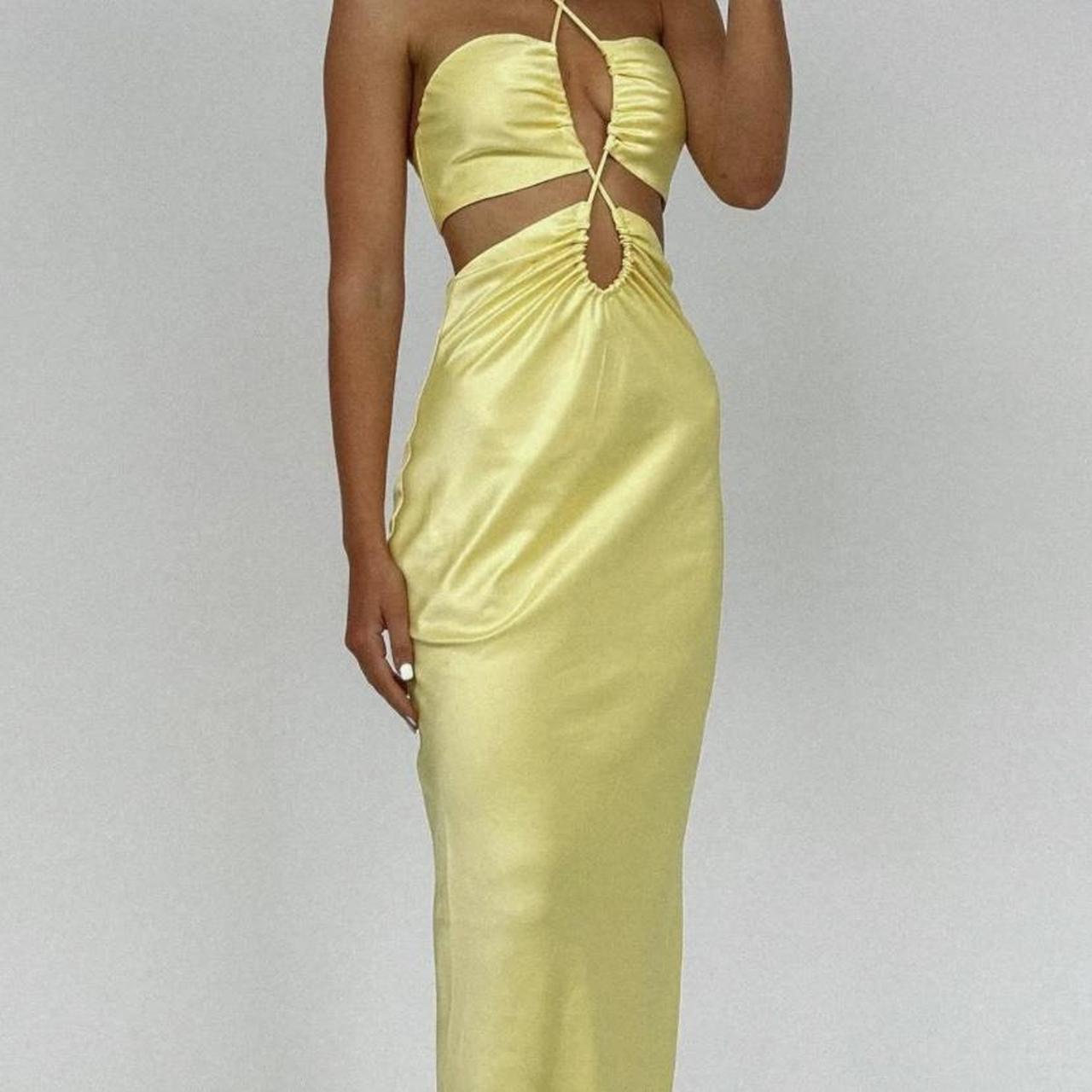 jagger and stone ruby dress yellow, size 6. only... - Depop