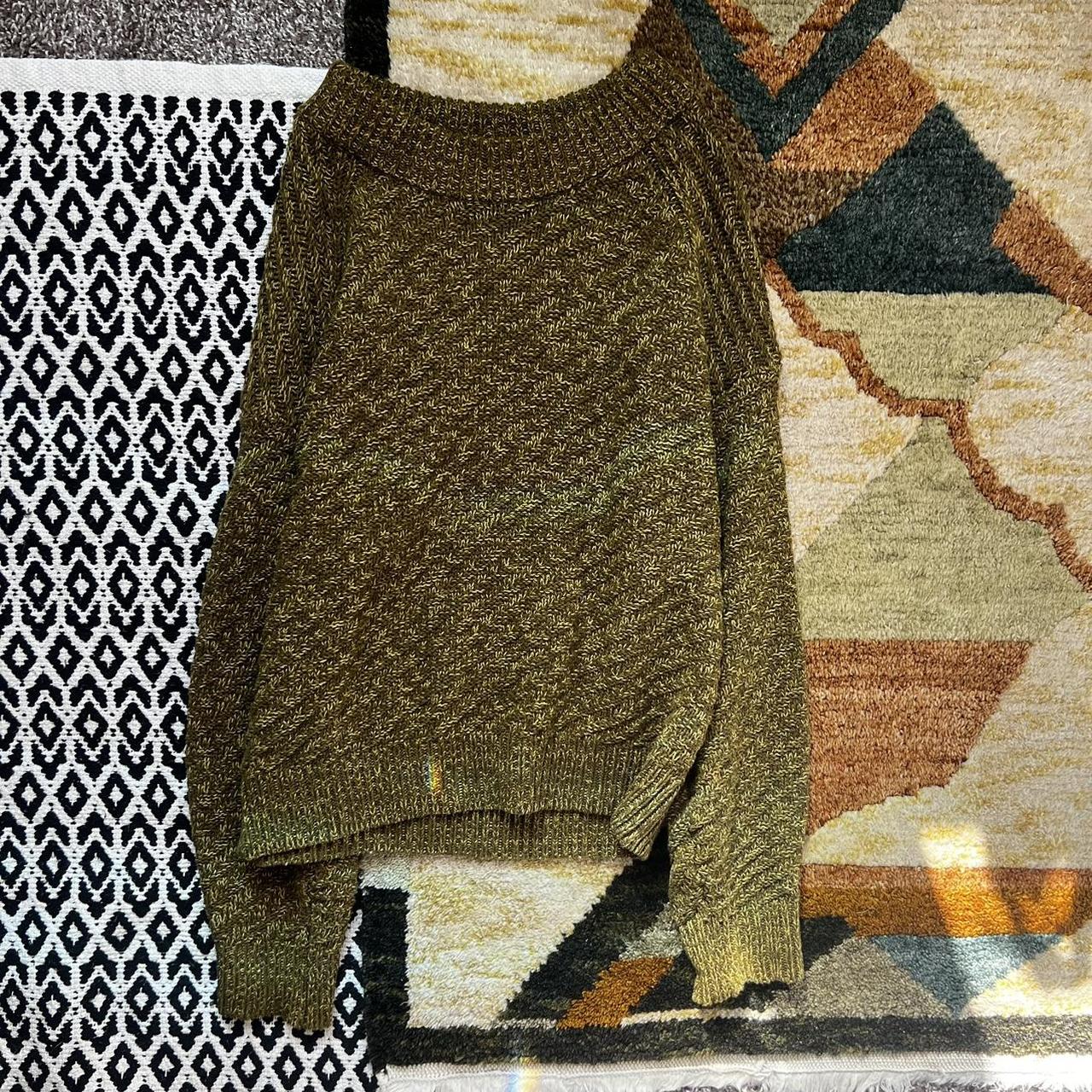 Olive Knitted Sweater - Universal Thread - Depop