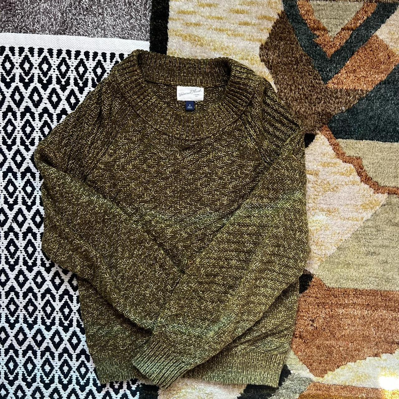 Olive Knitted Sweater - Universal Thread - Depop