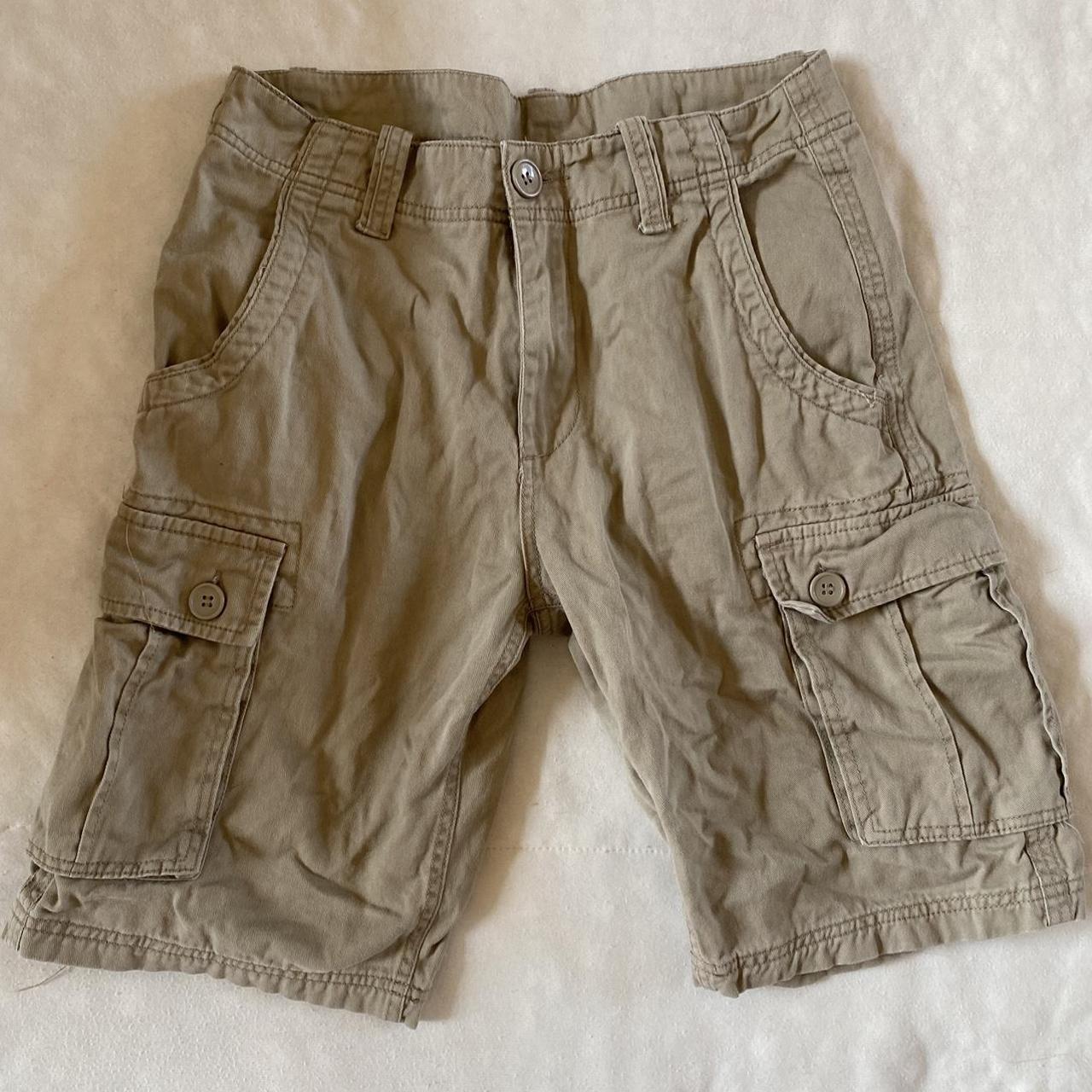 NO PAYPAL Khaki cargo shorts brand: revolution size:30 - Depop