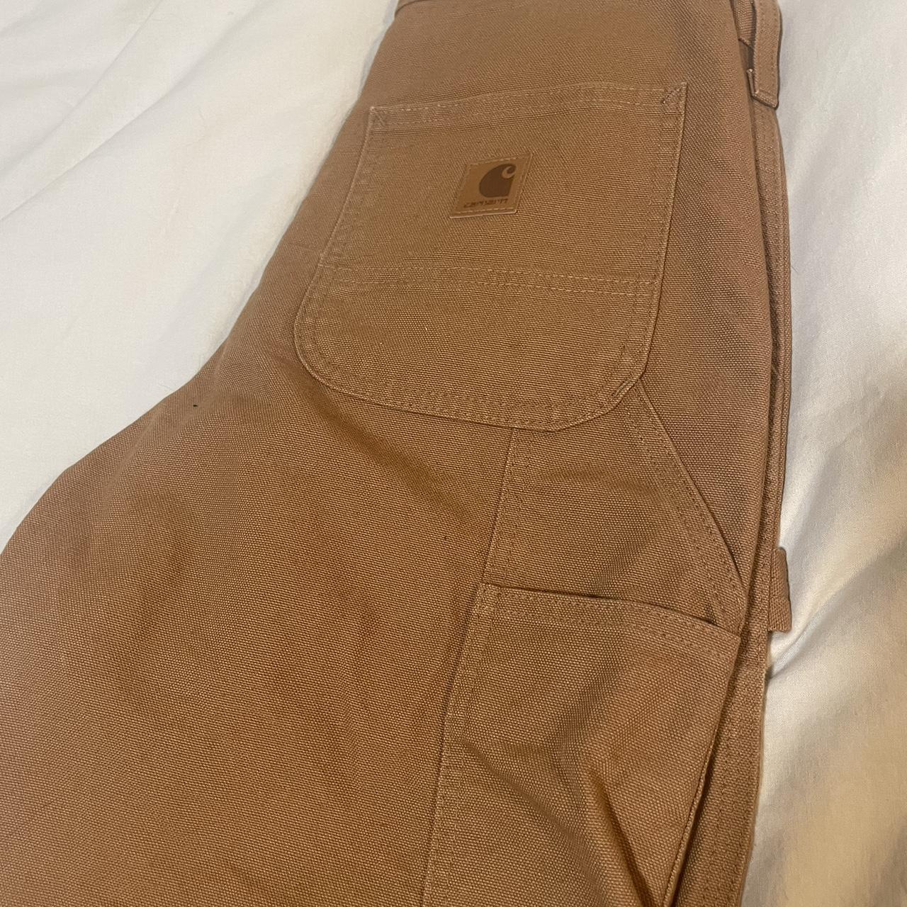 CARHARTT 29x32 CARPENTER TAN PANTS SIZE 29x32... - Depop