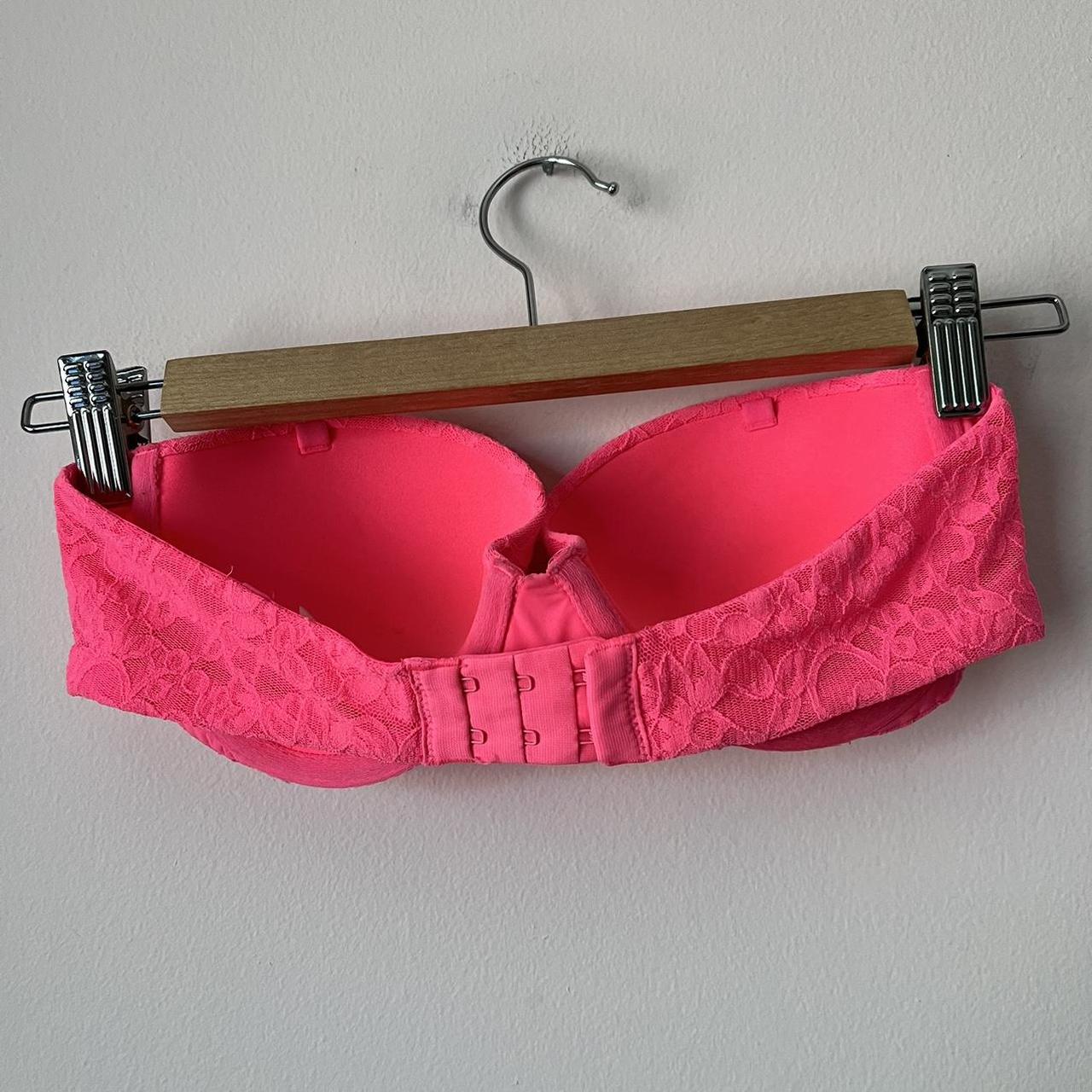 PINK Victoria's Secret Neon pink multi-way bra size... - Depop