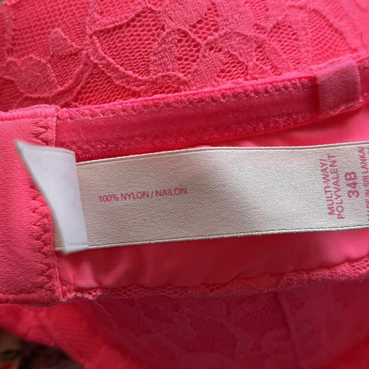 PINK Victoria's Secret Neon pink multi-way bra size... - Depop