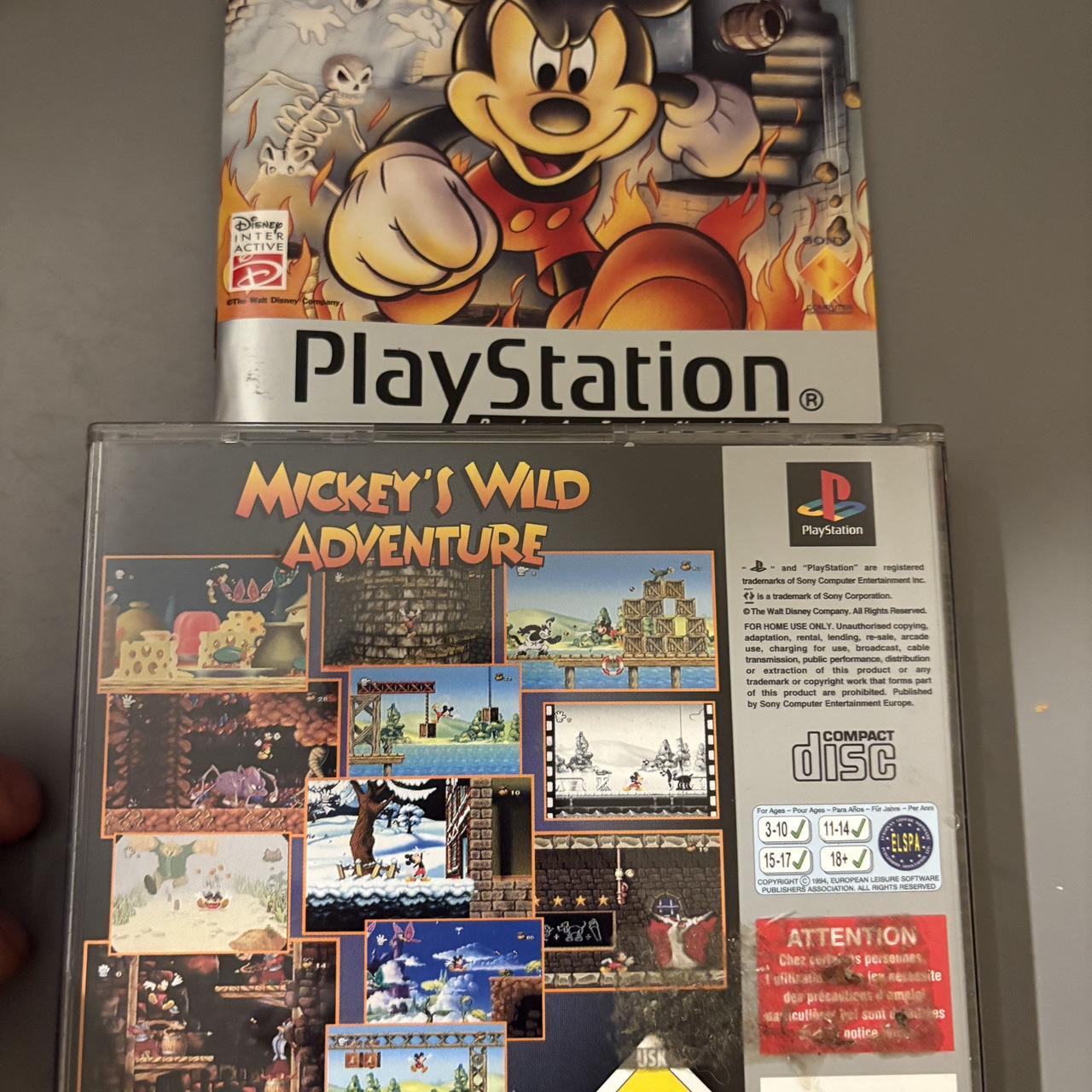 Mickey's Wild Adventure PS1 game #Disney #RetroGaming - Depop