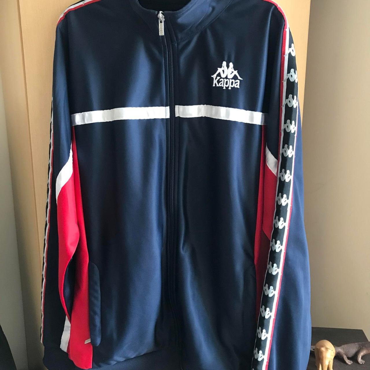 Kappa Men's Blue and Red Jacket | Depop
