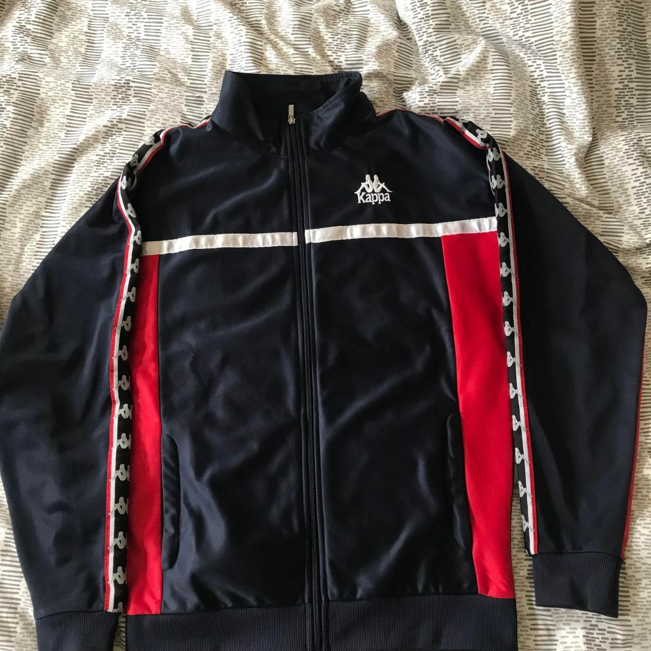 Kappa Men's Blue and Red Jacket | Depop