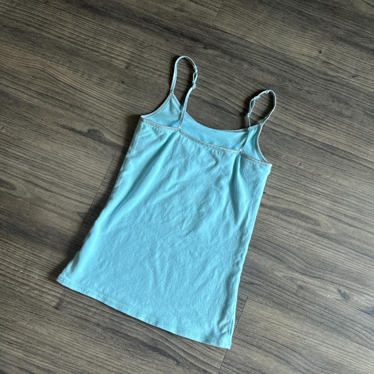 vintage y2k baby blue cami from justice has a built... | Depop