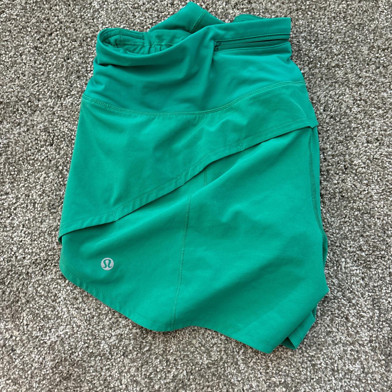 Green lululemon speed ups size 8 4” perfect condition - Depop
