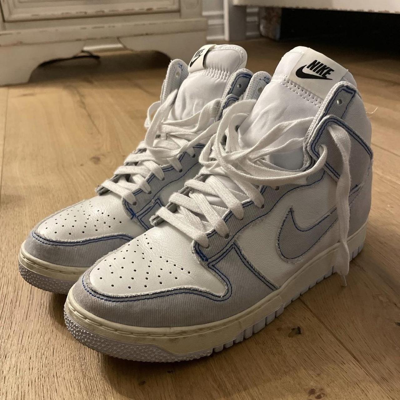 Nike 2022 Dunk High 1985 'Blue Denim' Dunks Size 9... | Depop