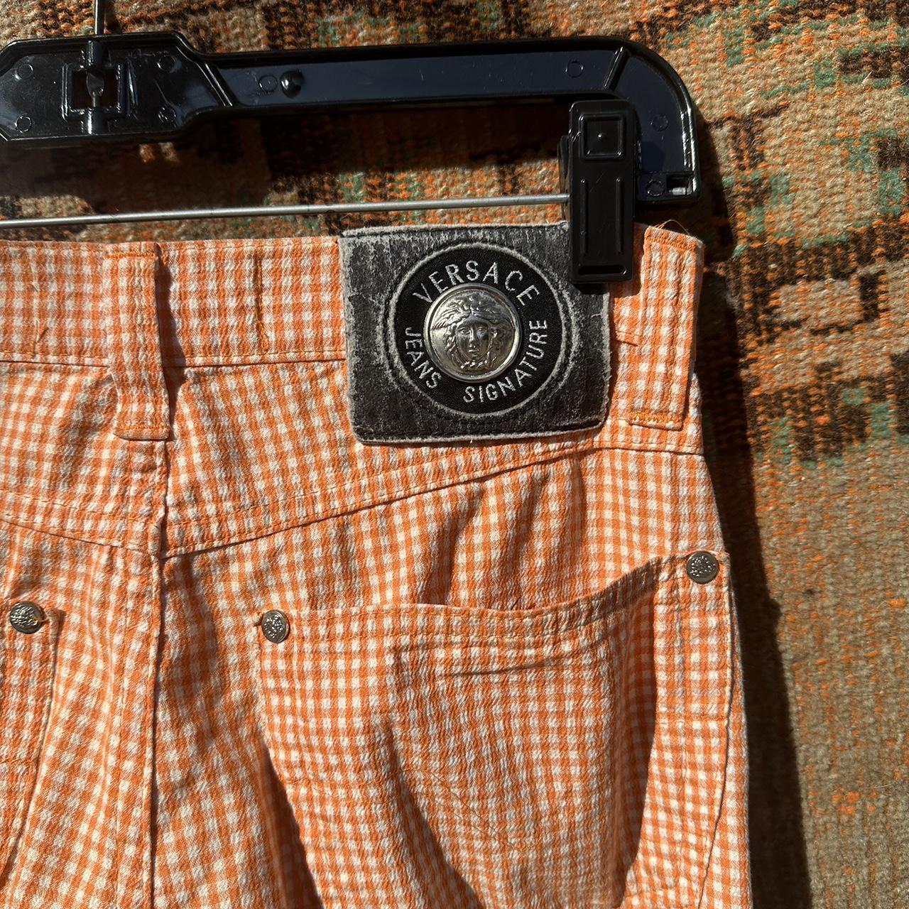 Versace vintage plaid capris - Depop