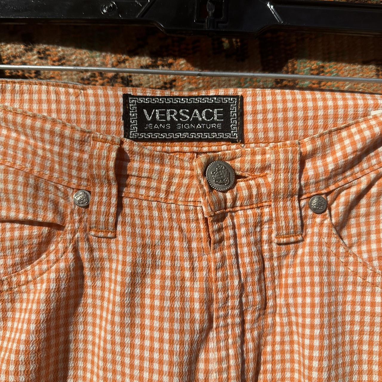 Versace vintage plaid capris - Depop