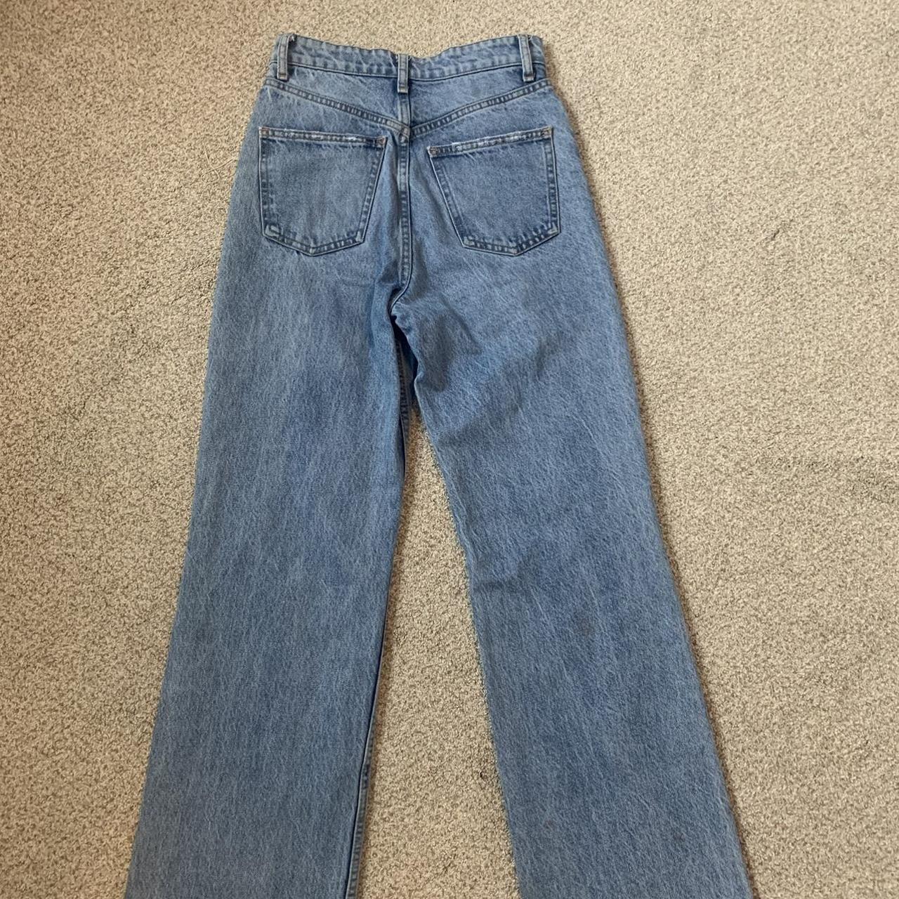 ZARA Ripped High Rise TRF Wide Leg Jeans High Rise -... - Depop