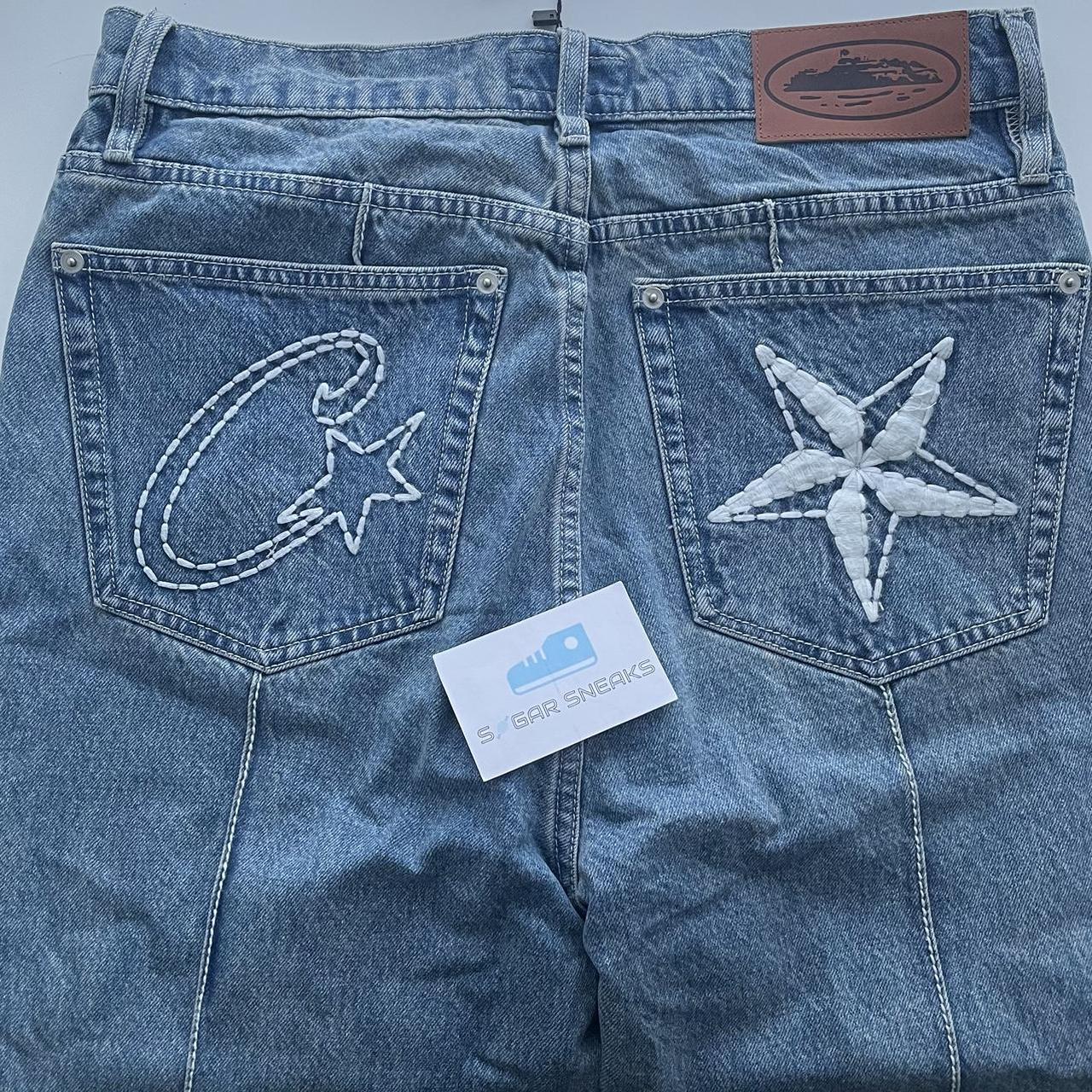 Corteiz Denim Jeans - Size M - Brand New - Depop