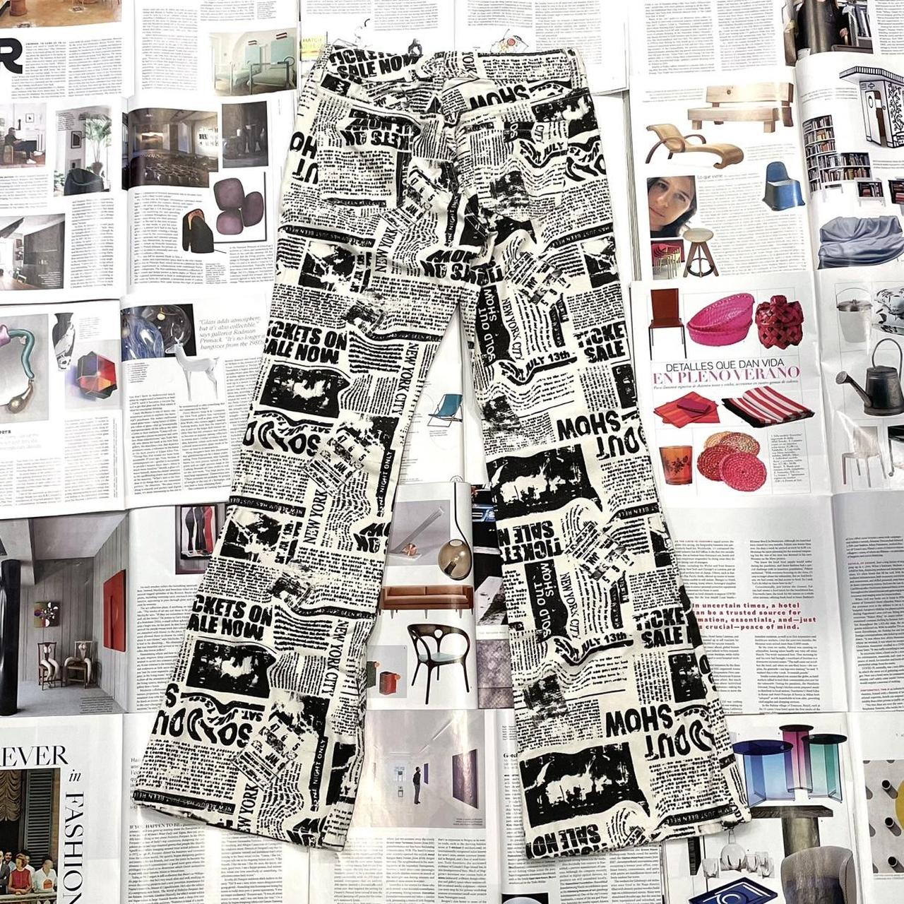 GARAGE low rise flare newspaper jeans size US... | Depop