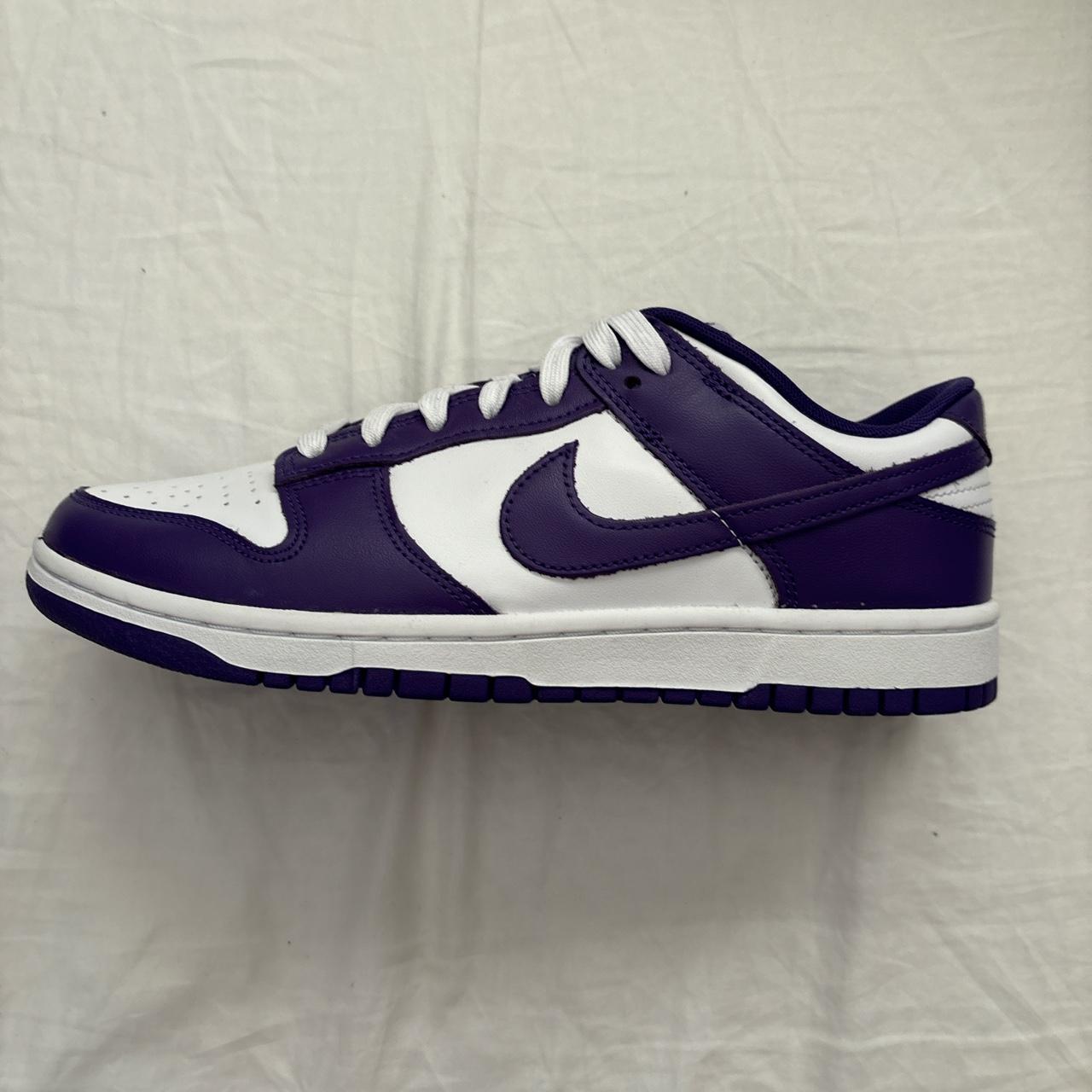 Nike Dunks Purple/White (Deadstock) (US 9) - Depop