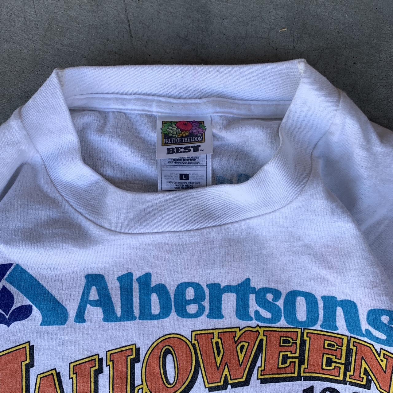 Vintage Albertsons Halloween Snack Tee Shirt 1990s... - Depop