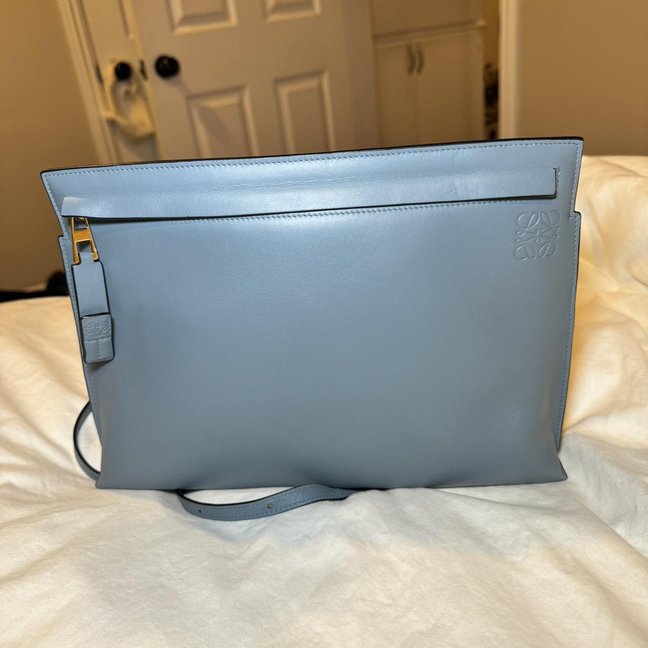 Brand new Loewe Anagram T Pouch Clutch leather... - Depop