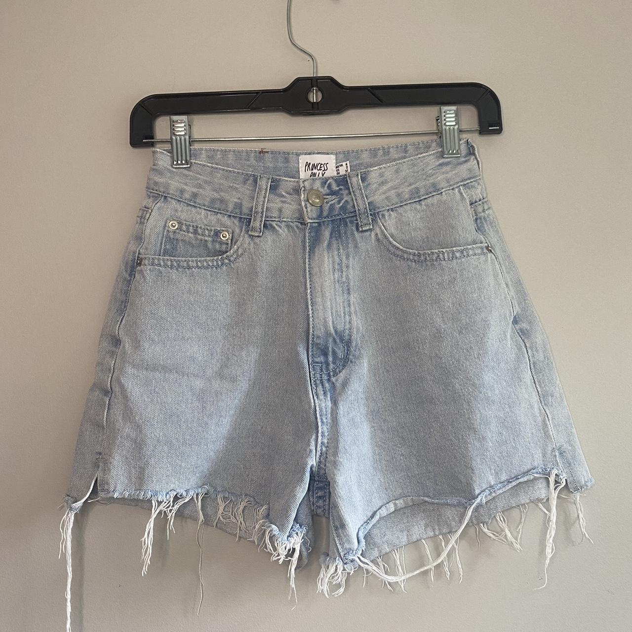 princess polly size 2 denim shorts #princesspolly... - Depop