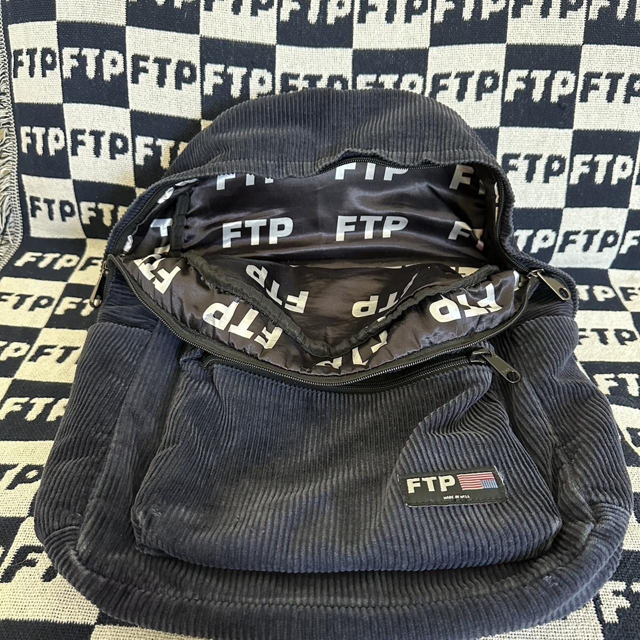 FTP NAVY CORDUROY BACKPACK RELEASED: 2016 CONDITION:... - Depop