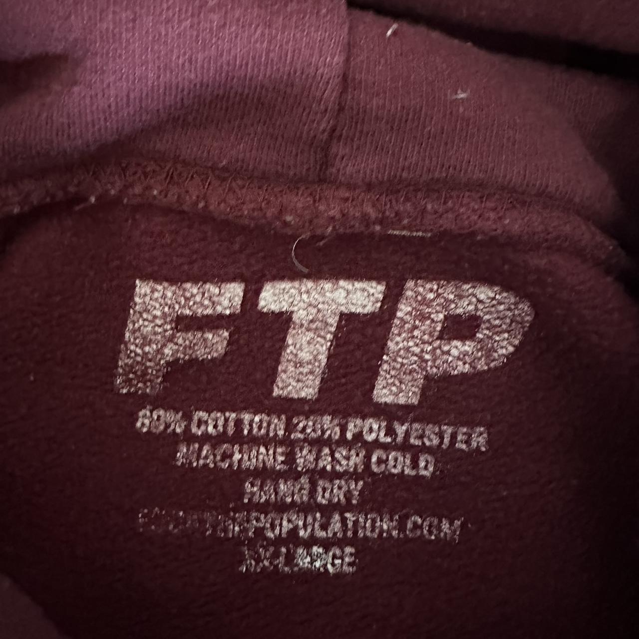 FTP BURGUNDY LOGO HOODIE RELEASED: 2016 SIZE:... - Depop