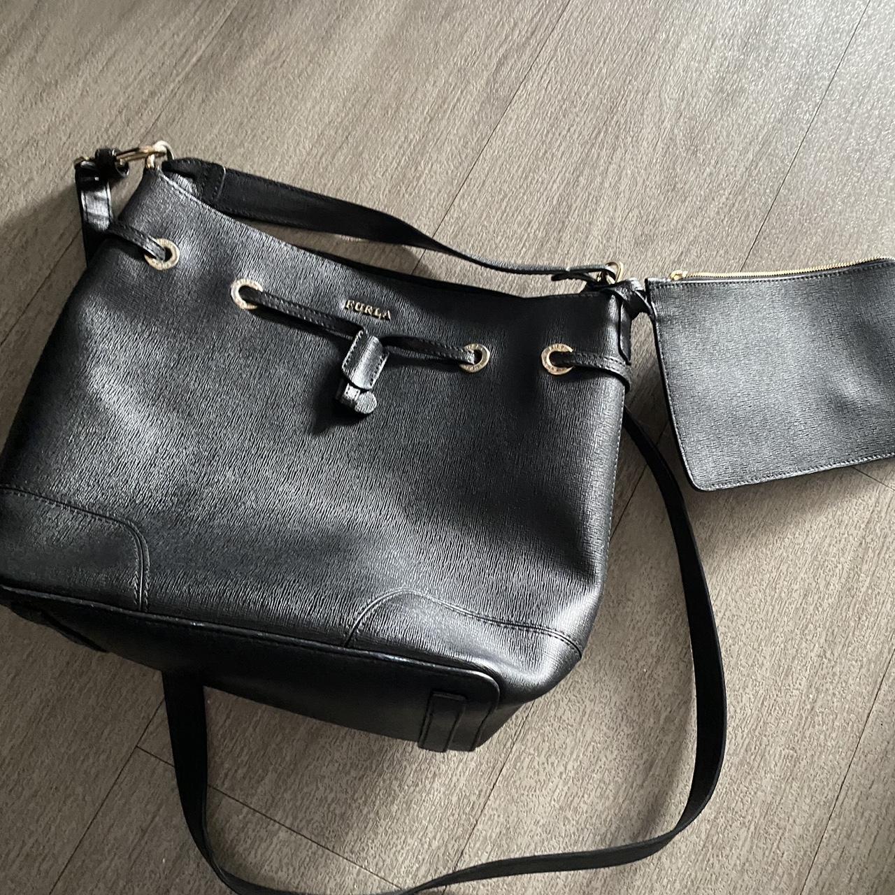 Super cute black FURLA purse - Depop
