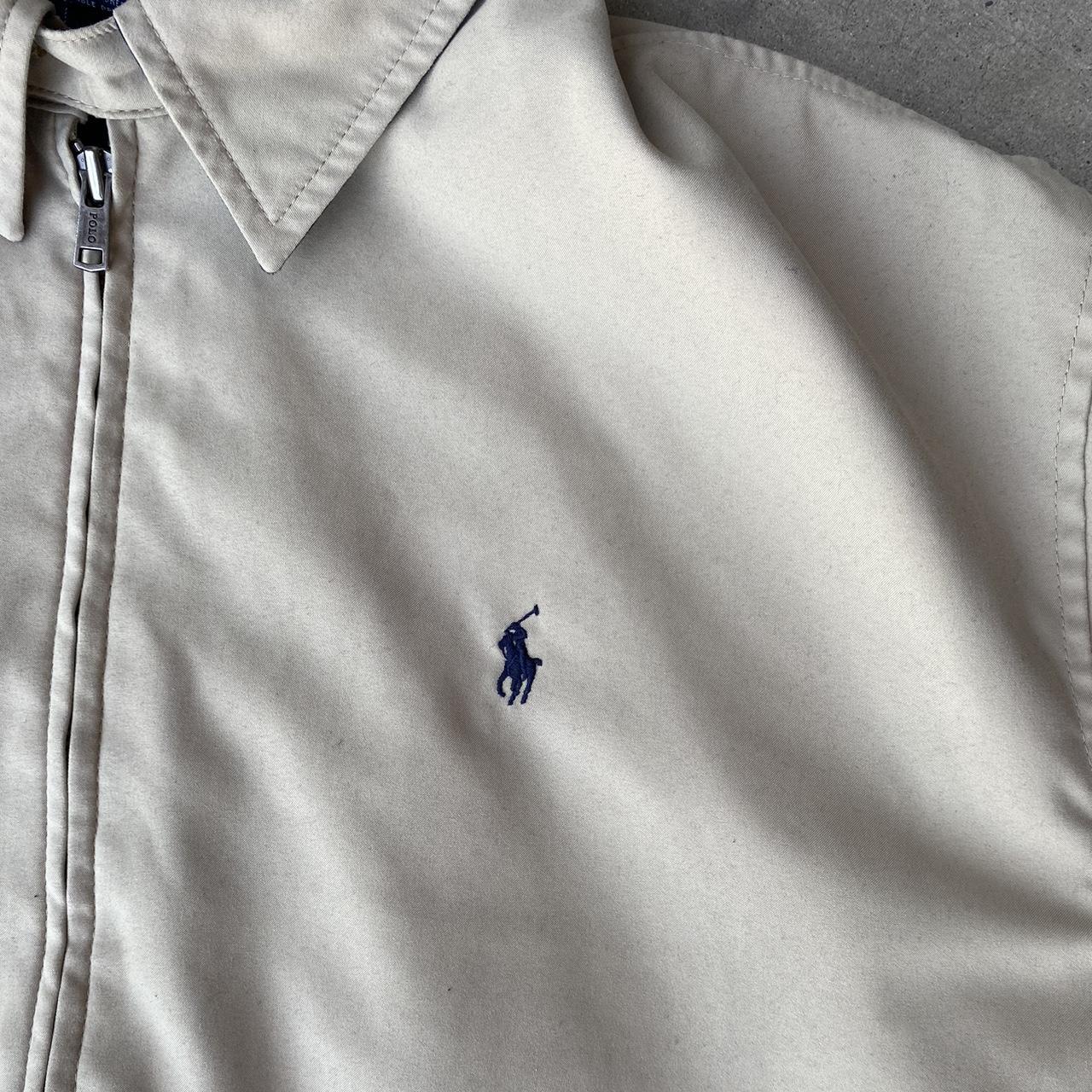 Polo Ralph Lauren Men's Cream and Tan Jacket | Depop