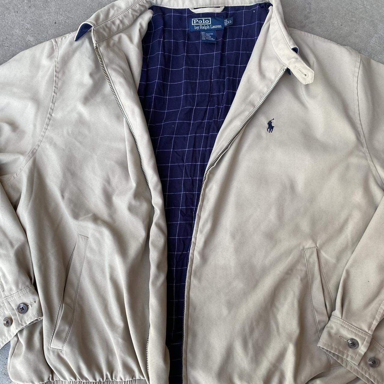 Polo Ralph Lauren Men's Cream and Tan Jacket | Depop