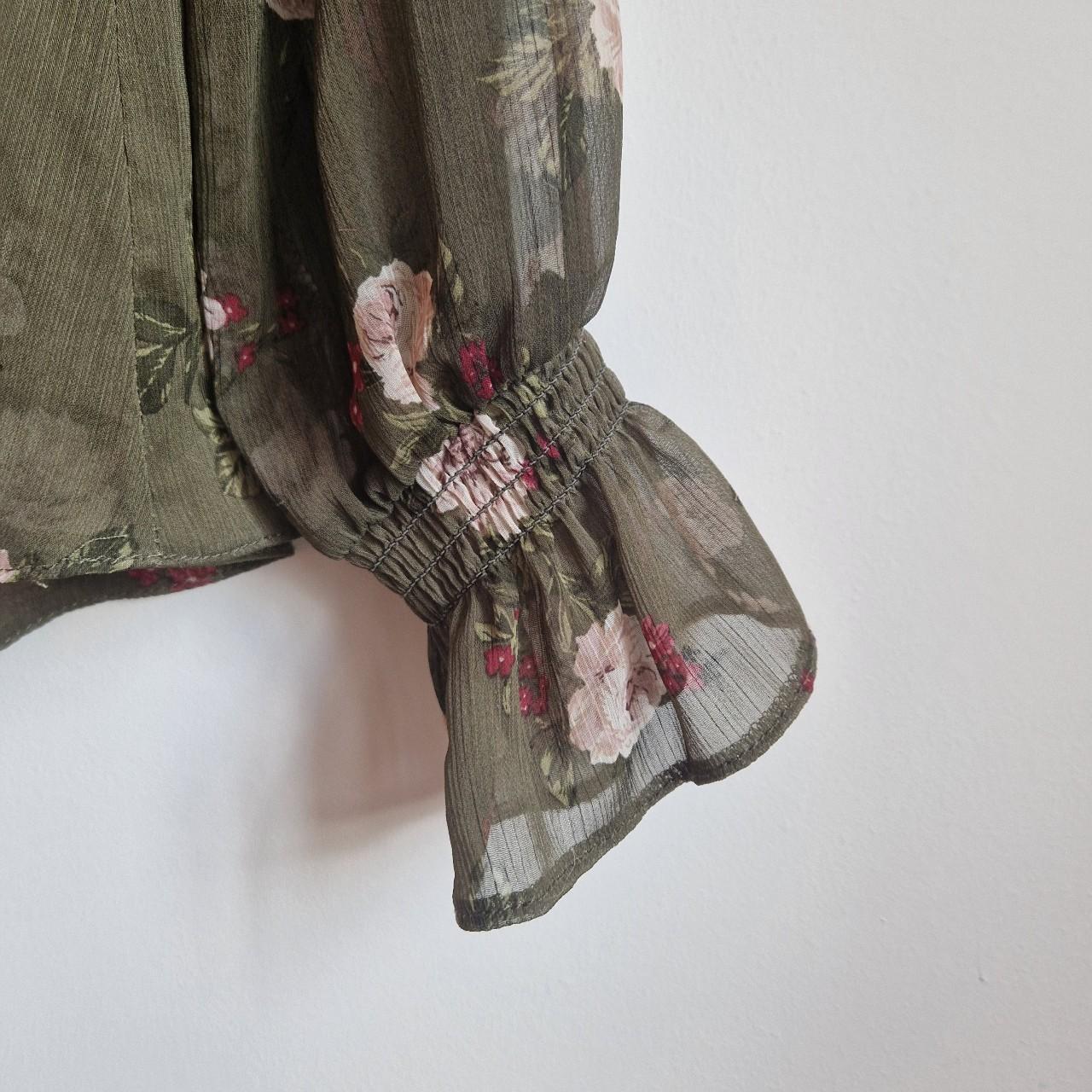 New Look Sheer Flower Blouse Brand: New Look Size:... - Depop