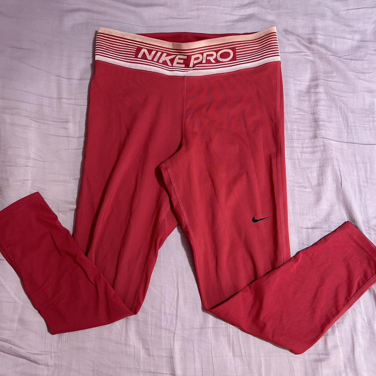 Nike Pro high waisted mesh women’s leggings Elastic... - Depop