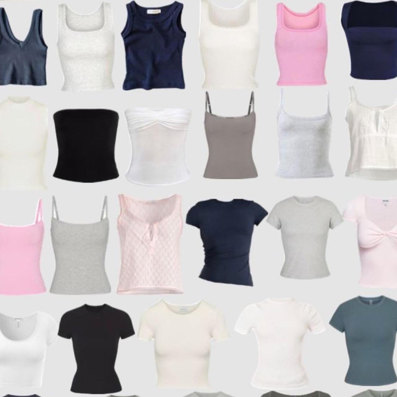 Clean girl bundle 3 tops - Depop