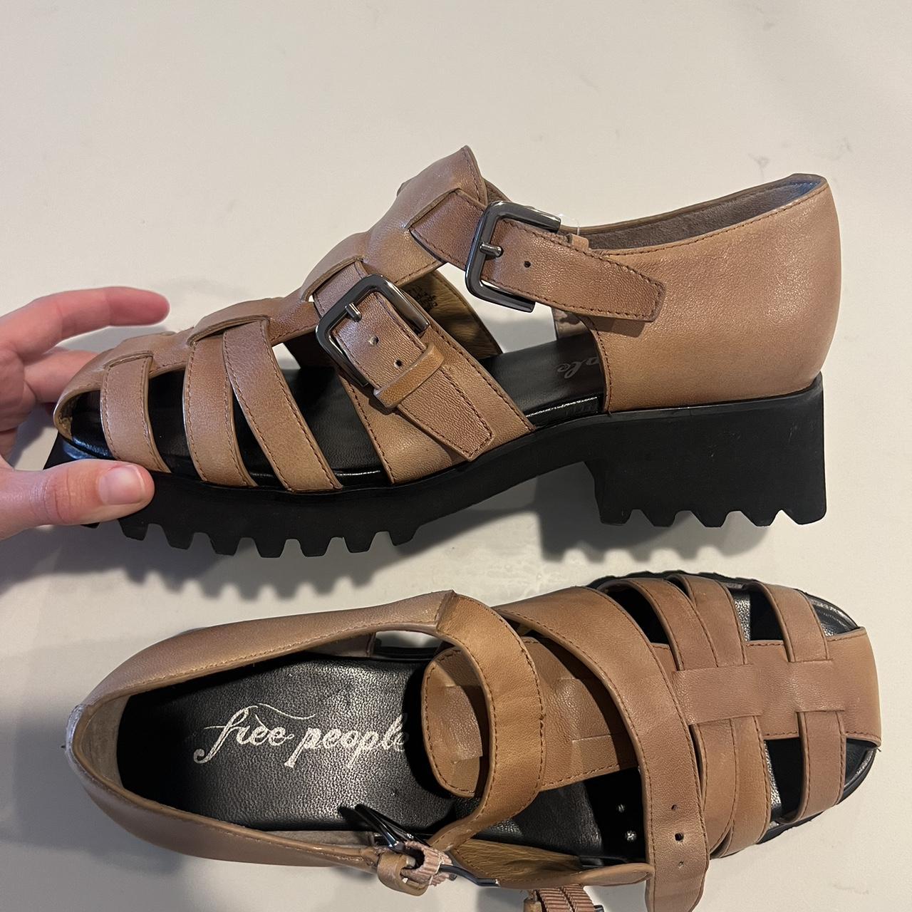 Free people Delaney Fisherman Platforms size 9 NWOB | Depop