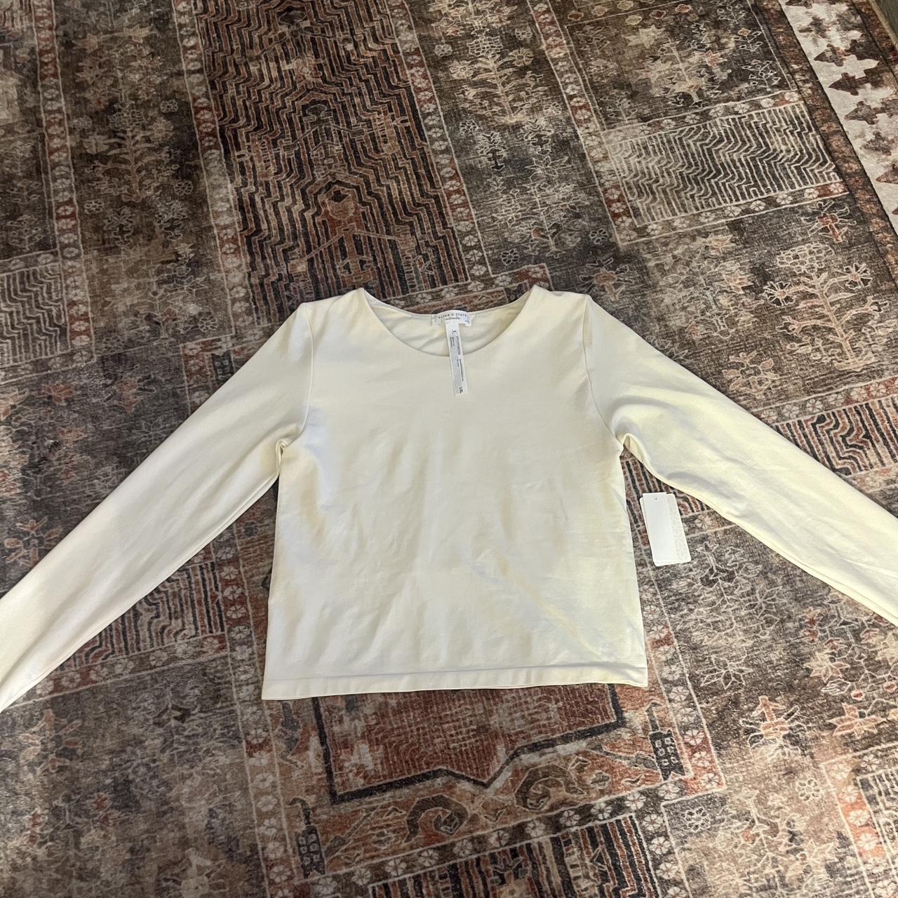 Altard State Cream long sleeve top. Slightly... | Depop