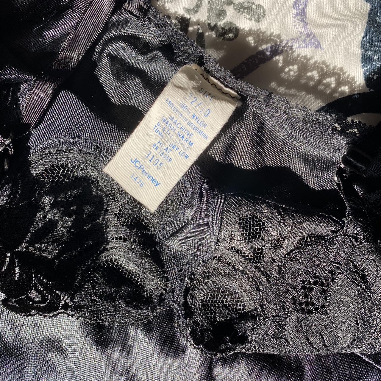 Small JCPenney vintage lace and satin lingerie top. - Depop