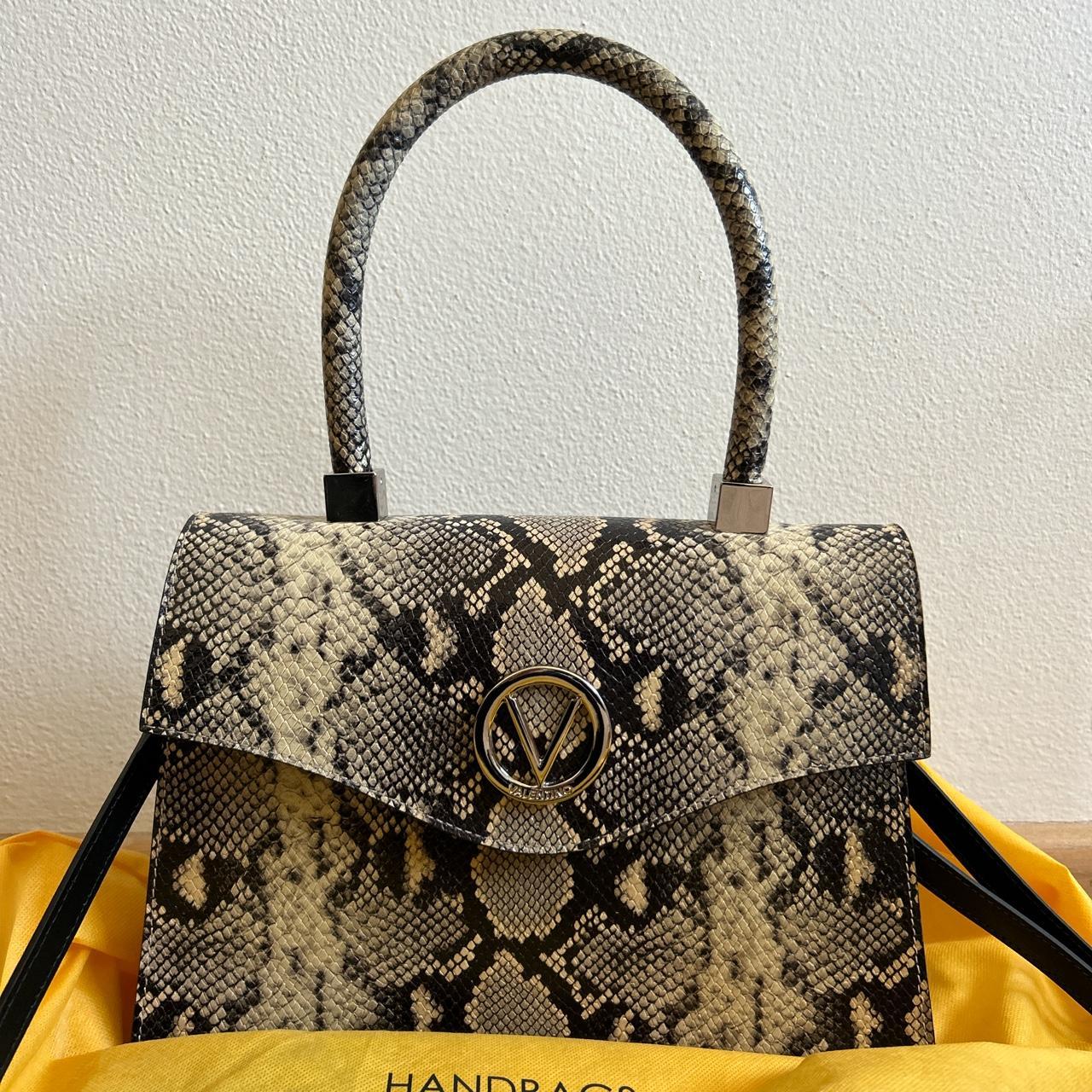VALENTINO BY MARIO VALENTINO Python-Embossed Leather... - Depop