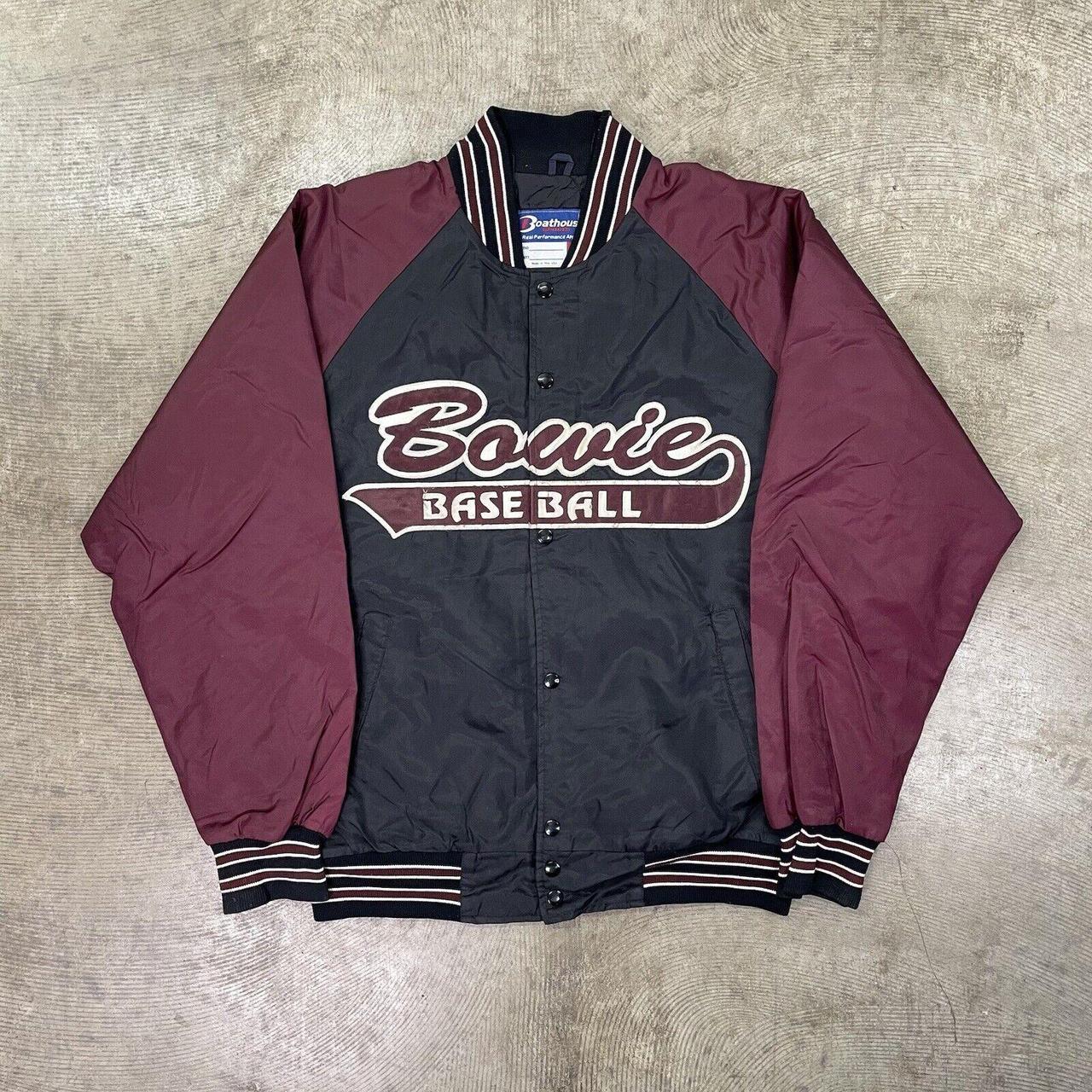 Vintage Bomber Jacket USA Baseball 90s Coat,... - Depop