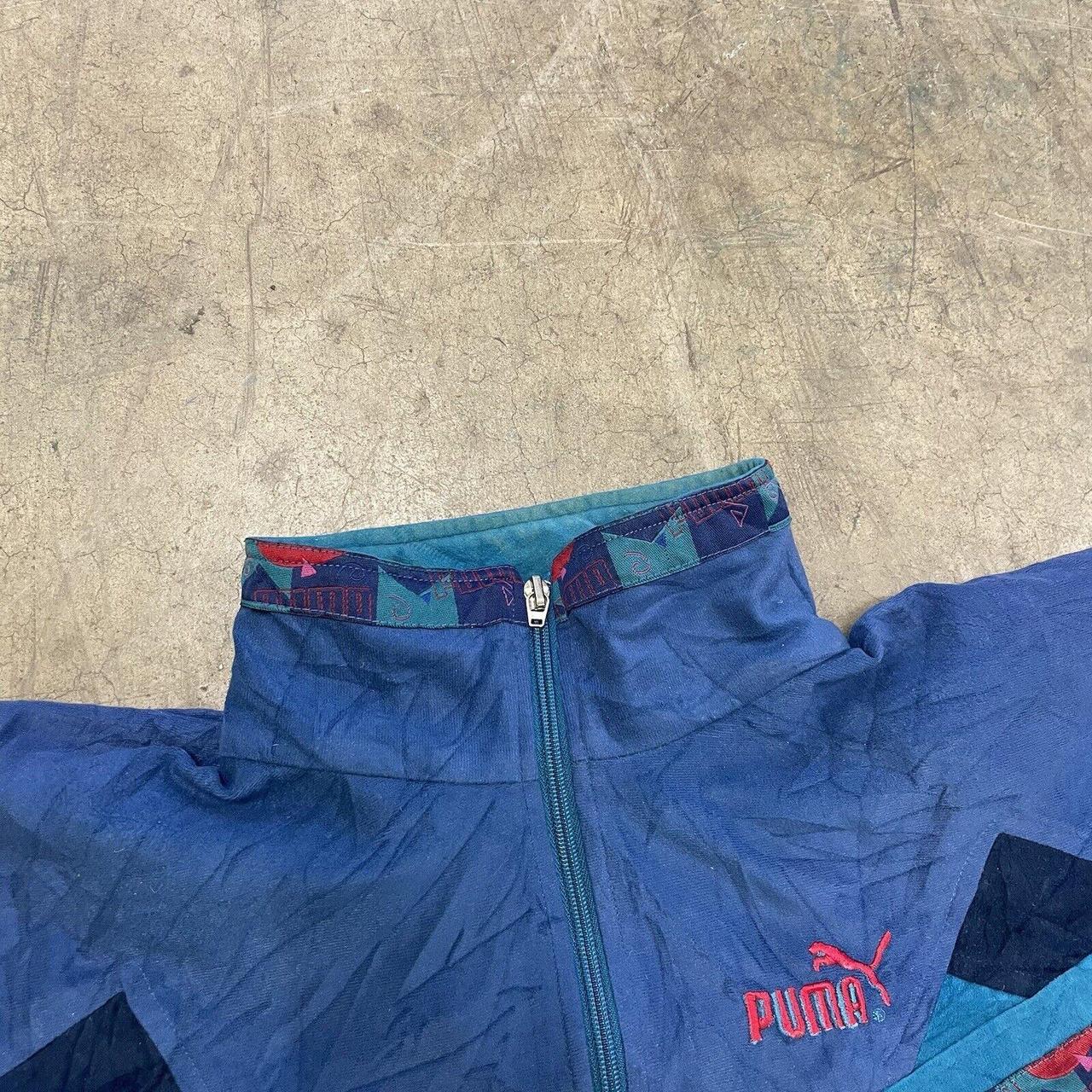 Puma Vintage Track Jacket 90s Sports Full-Zip Top,... - Depop